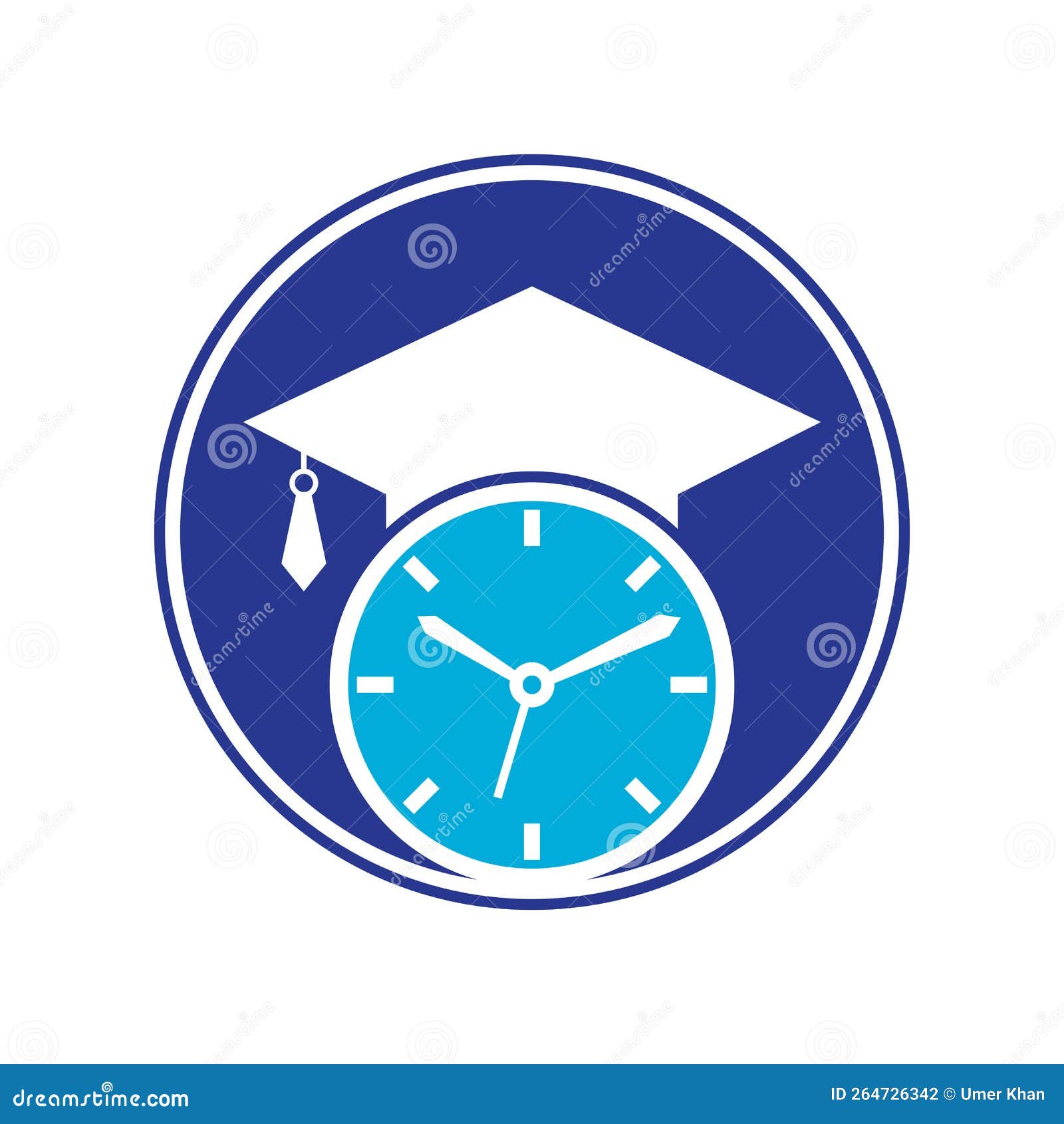 Study Time Vector Logo Design. Stock Vector - Illustration of teaching ...