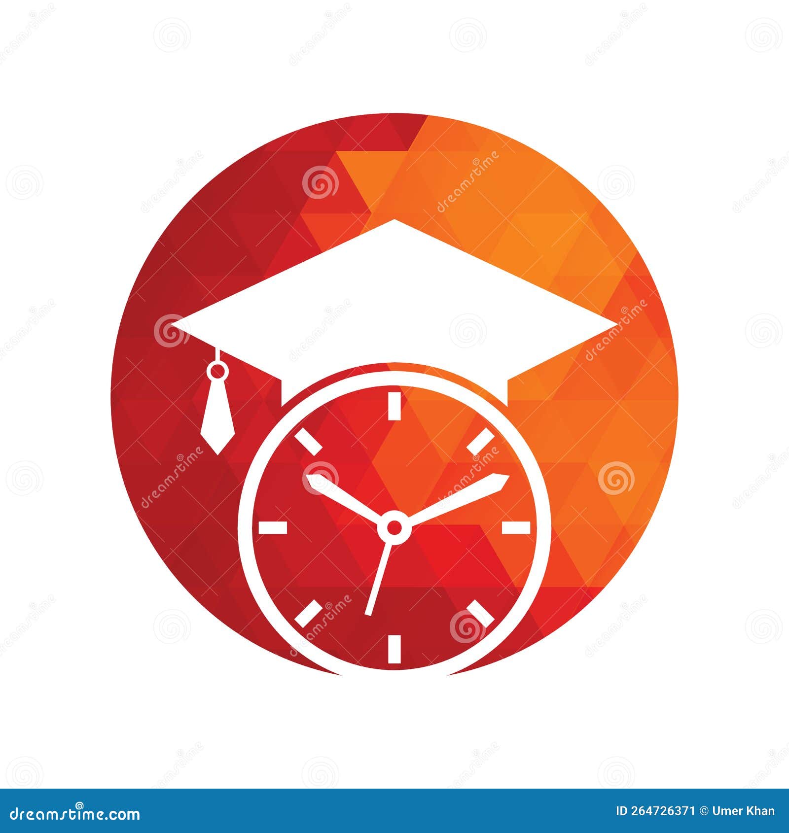 Study Time Vector Logo Design. Stock Vector - Illustration of ...