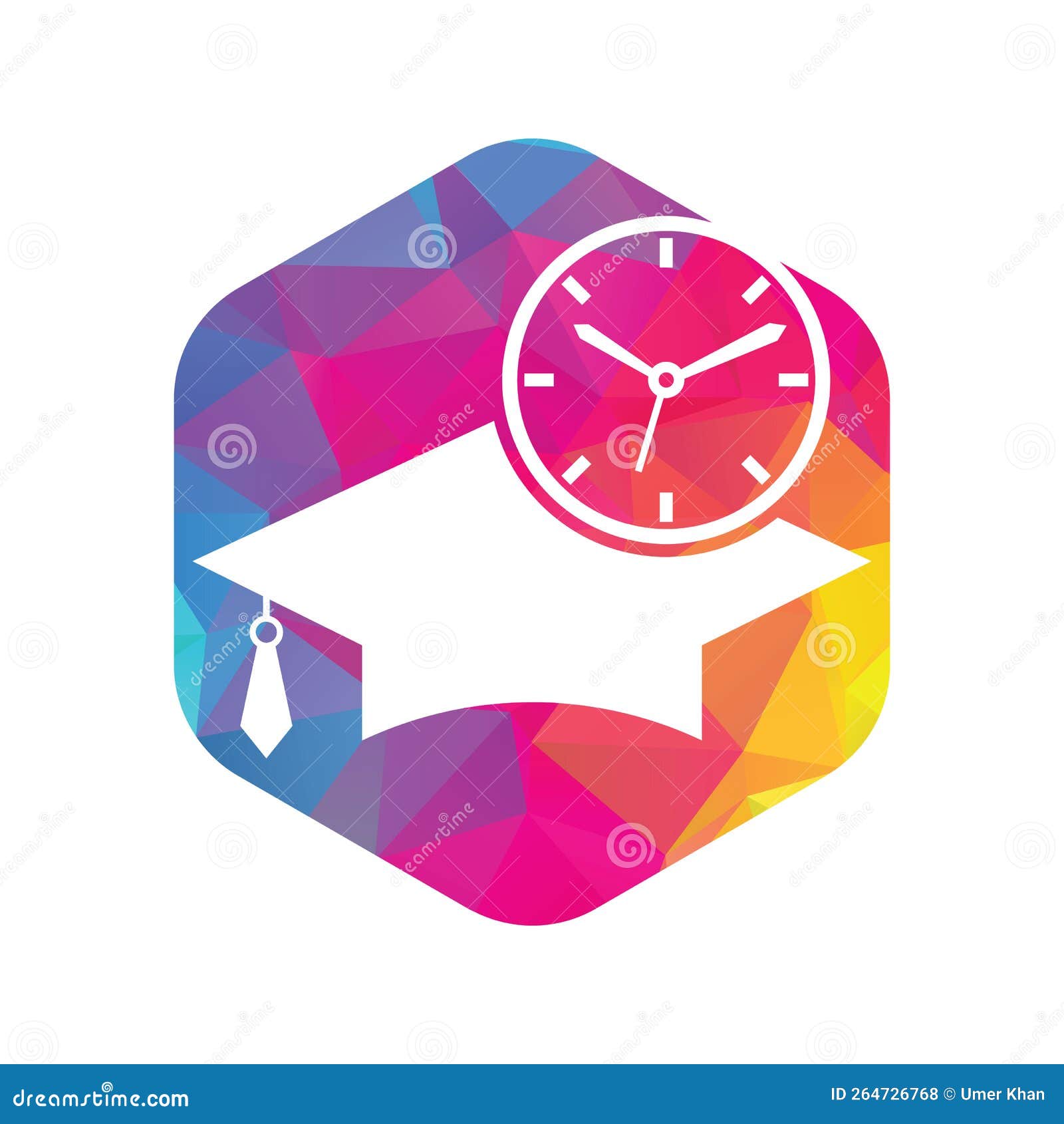 Study Time Vector Logo Design. Stock Vector - Illustration of logo ...