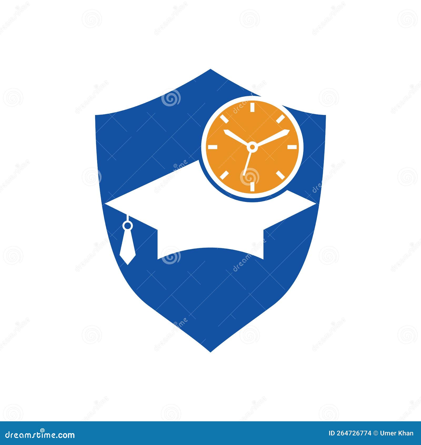 Study Time Vector Logo Design. Stock Vector - Illustration of academic ...