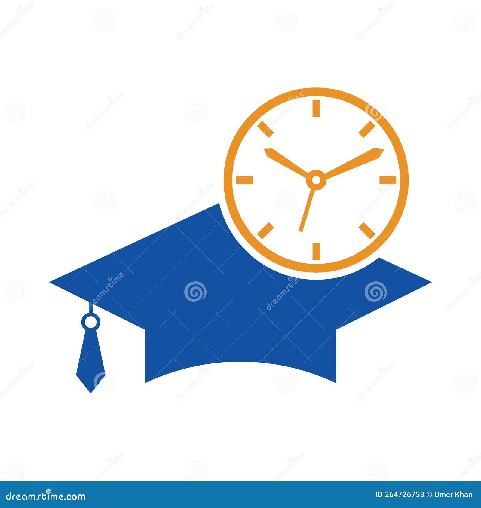 Study Time Vector Logo Design. Stock Vector - Illustration of science ...