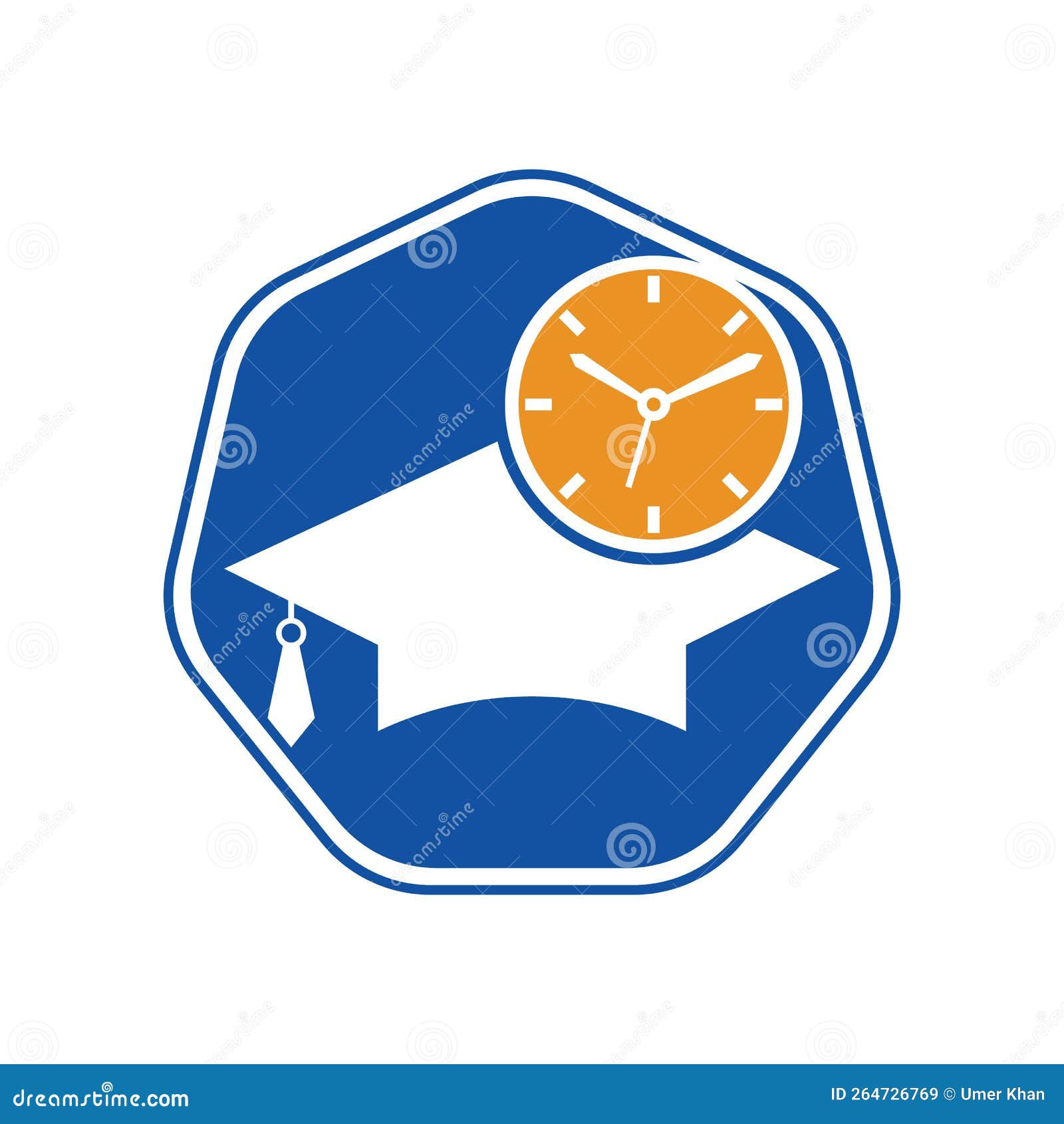 Study Time Vector Logo Design. Stock Vector - Illustration of success ...