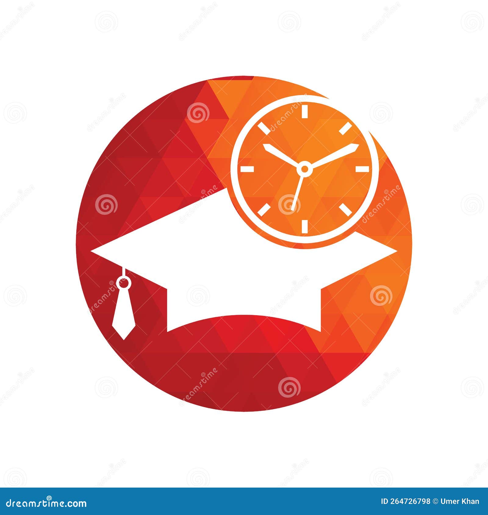 Study Time Vector Logo Design. Stock Vector - Illustration of academic ...