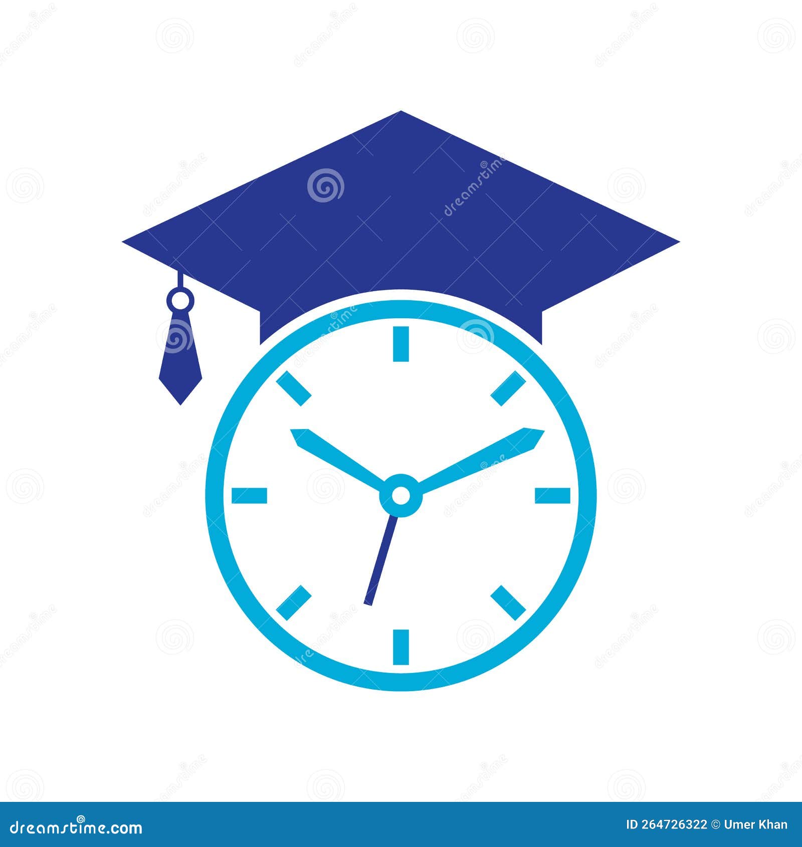 Study Time Vector Logo Design. Stock Vector - Illustration of business ...