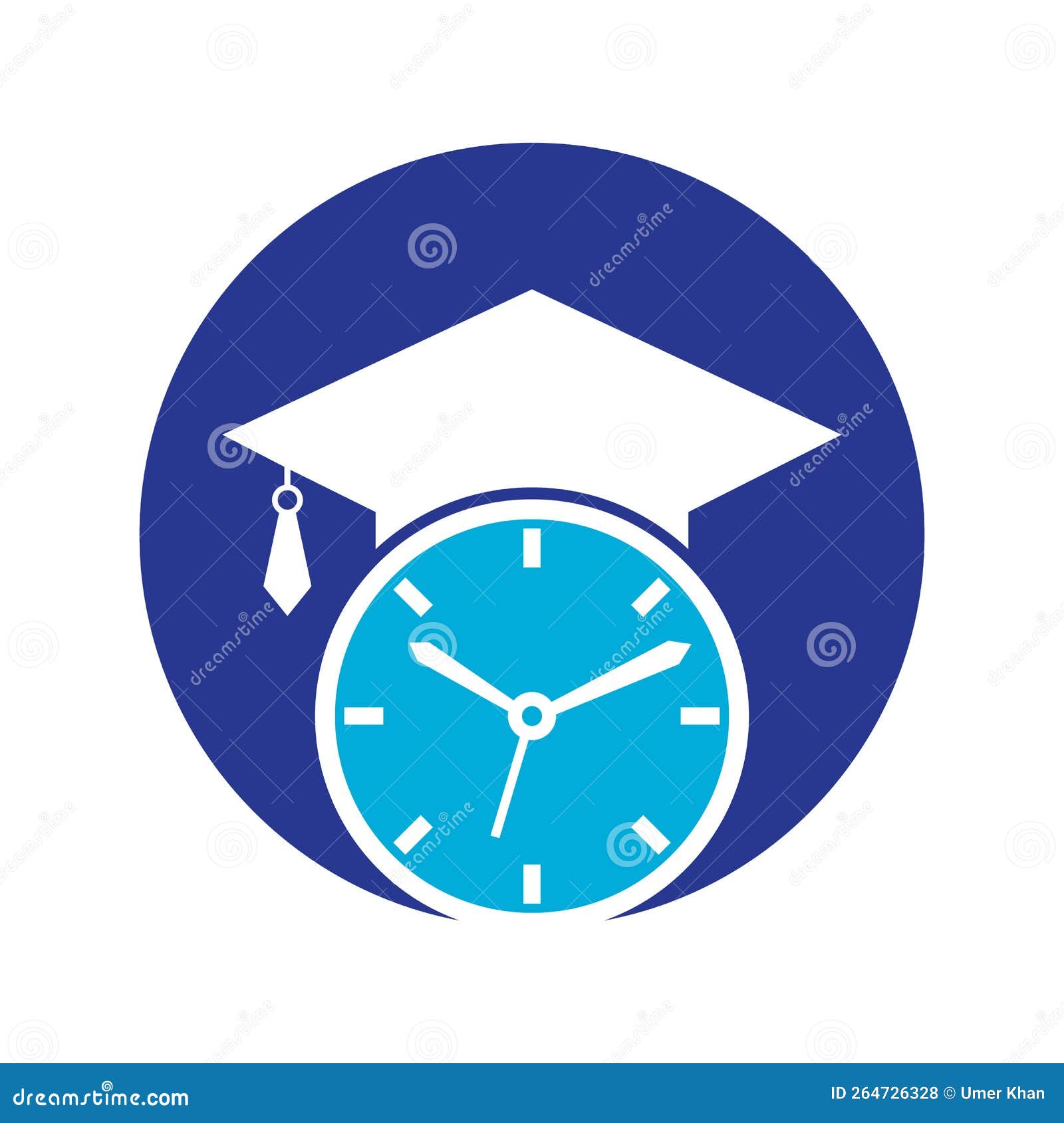 Study Time Vector Logo Design. Stock Vector - Illustration of ...