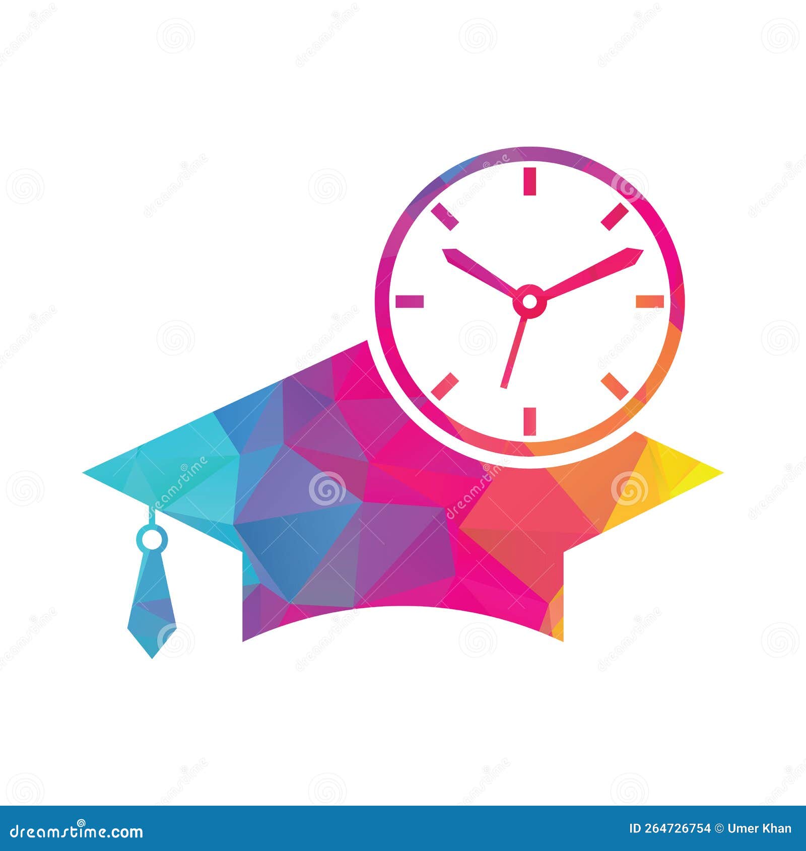 Study Time Vector Logo Design. Stock Vector - Illustration of sign ...