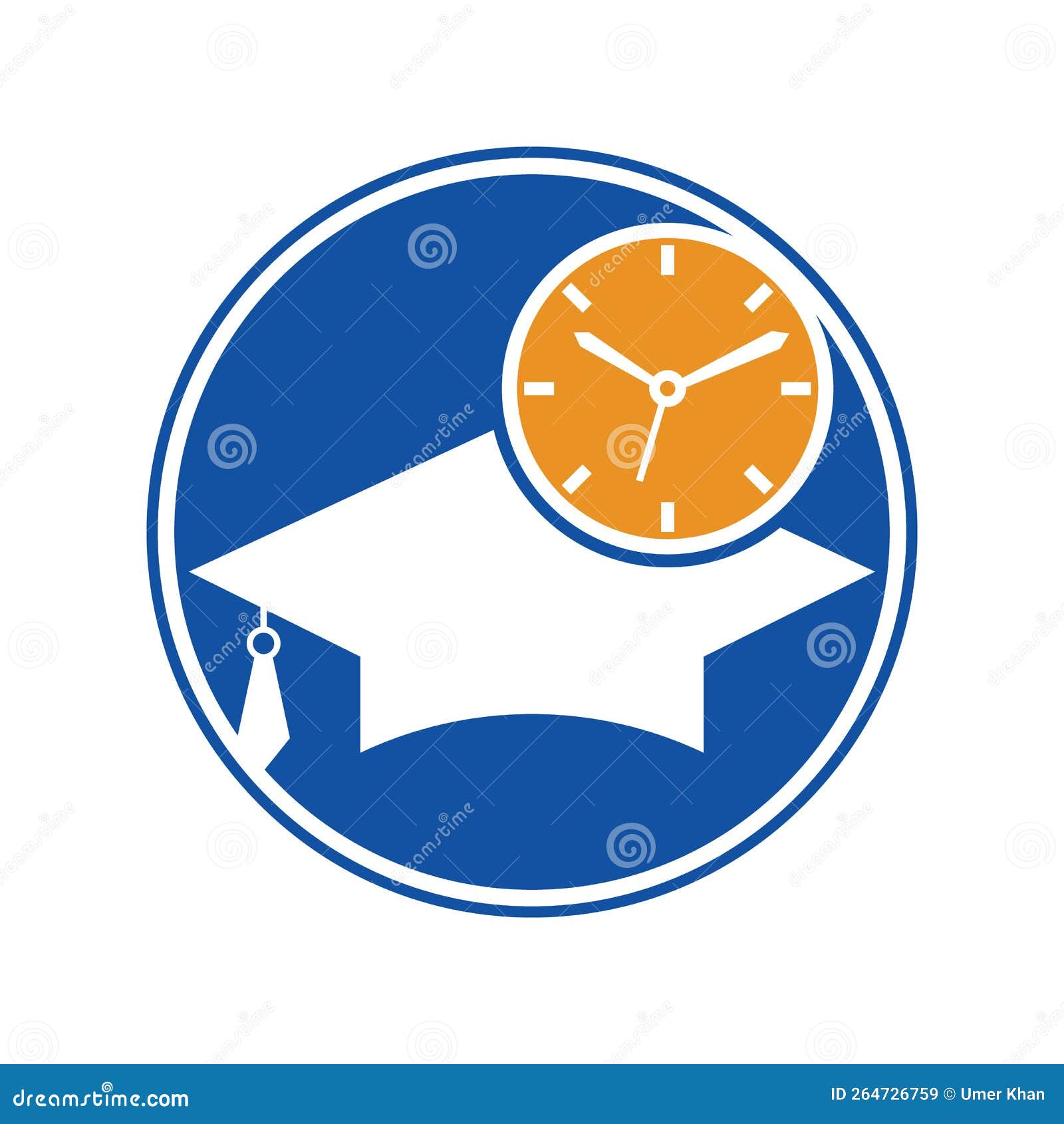Study Time Vector Logo Design. Stock Vector - Illustration of year ...