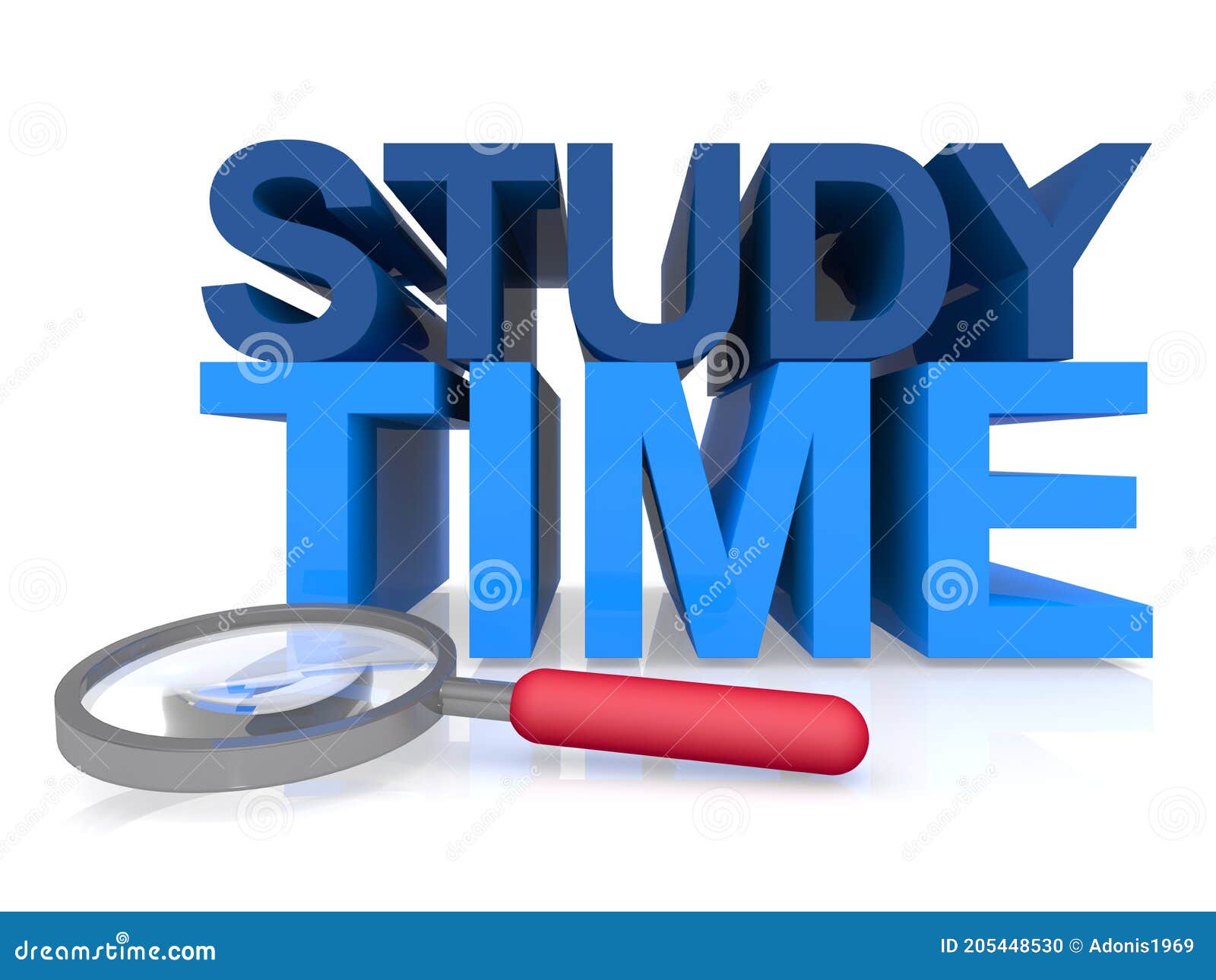 Study time up on white stock illustration. Illustration of success ...