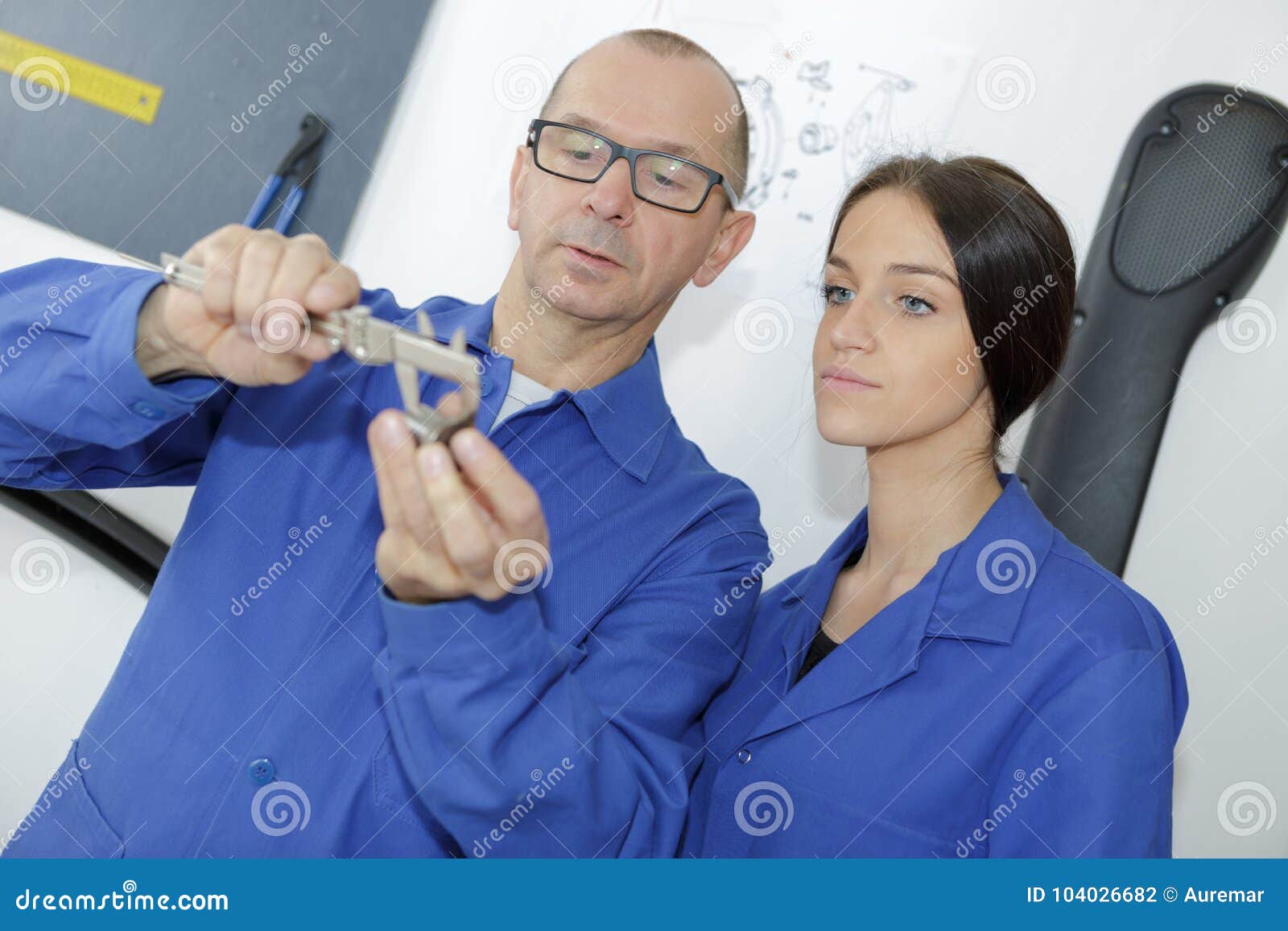 Study To Properly Take Measurement Stock Photo - Image of meter ...