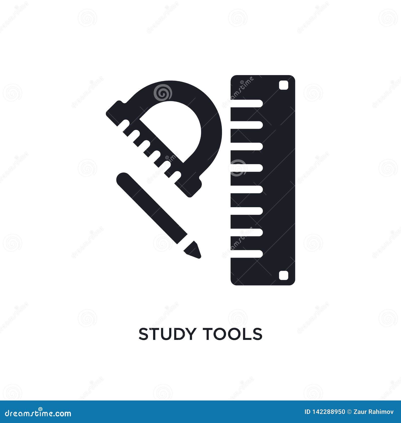 Study Tools Isolated Icon. Simple Element Illustration from E-learning ...