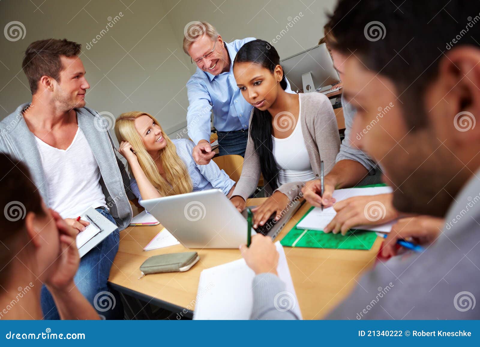 Study in University of Applied Stock Photo - Image of classroom ...