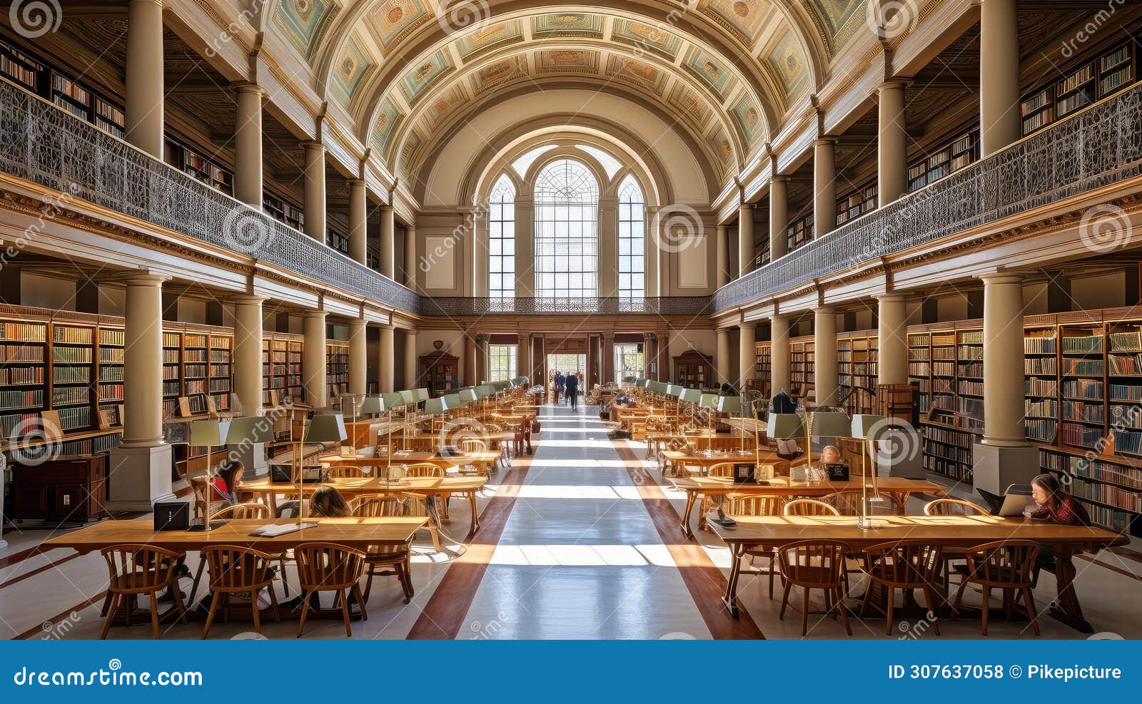 Study widener library stock illustration. Illustration of spaces ...