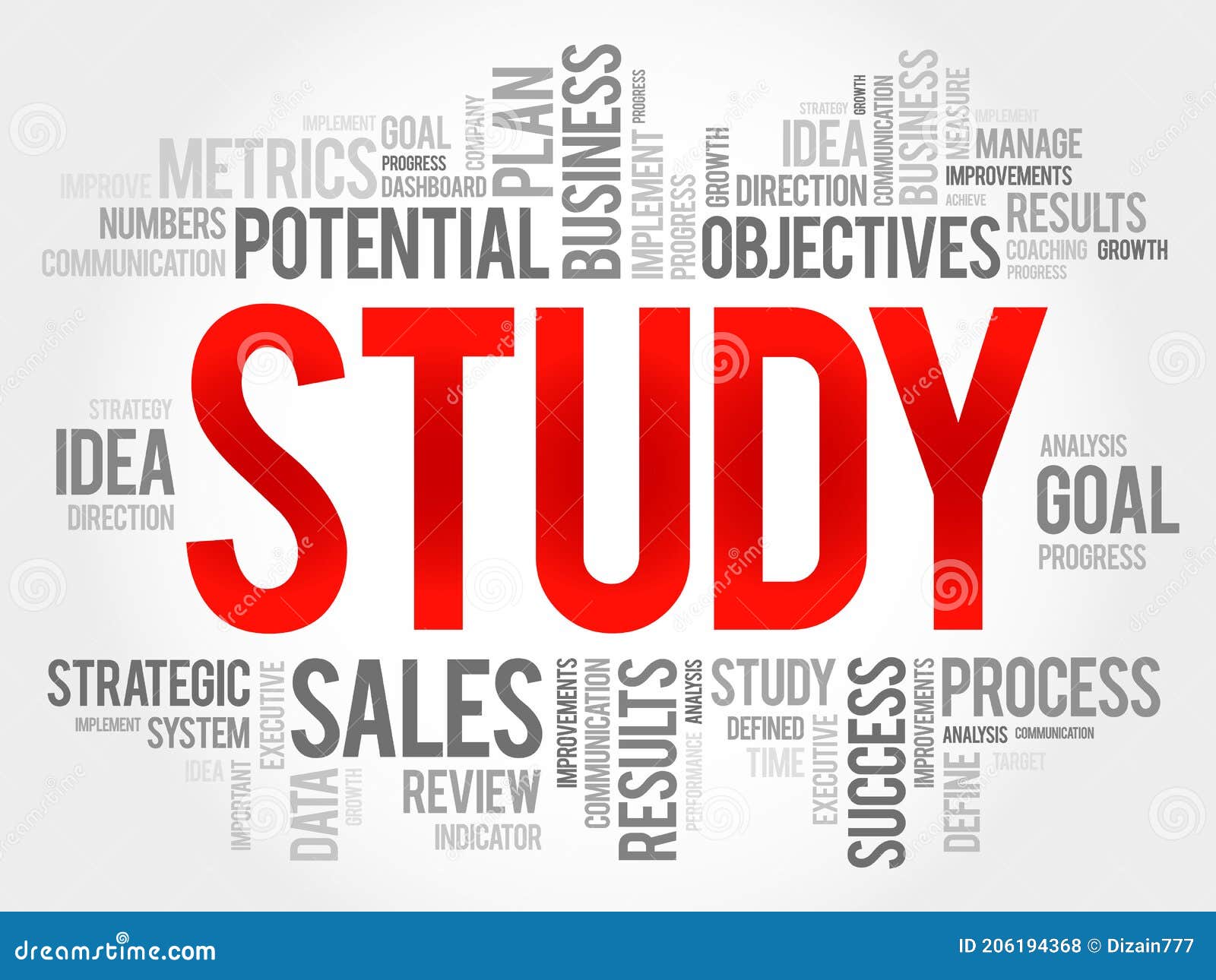 Study word cloud stock illustration. Illustration of personal - 206194368