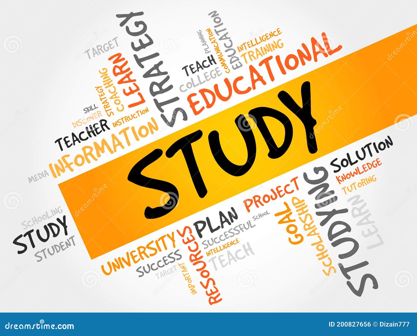 STUDY word cloud stock photo. Image of case, local, based - 200827656