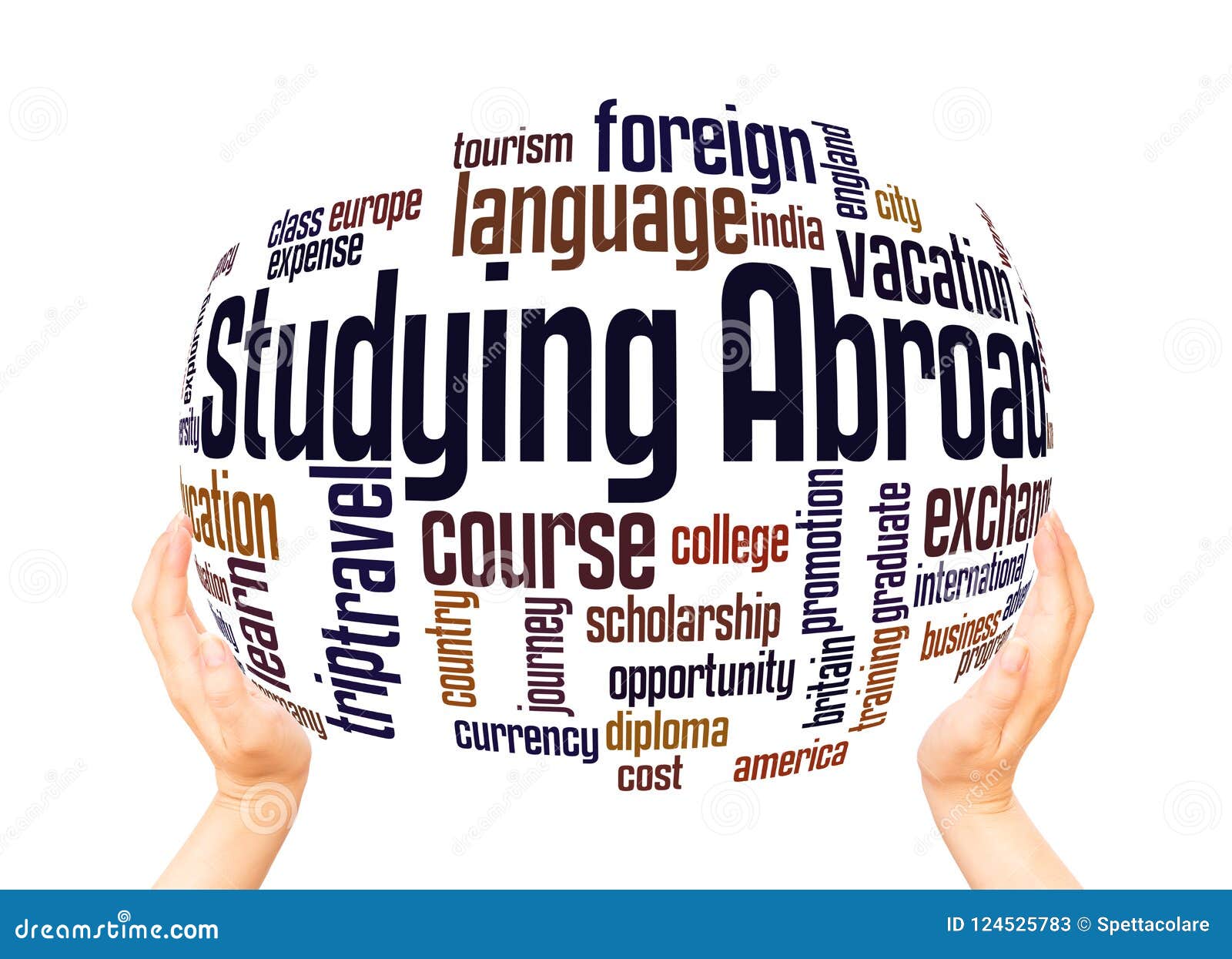 Abroad Word Cube On White Royalty-Free Stock Photography ...