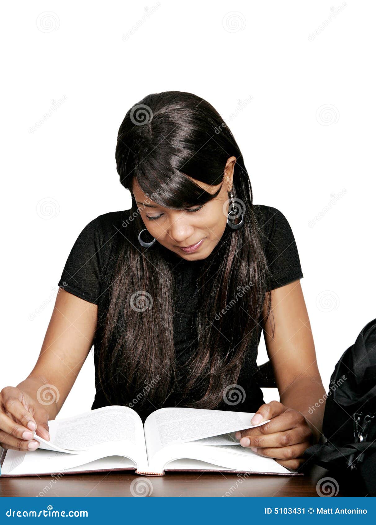 Studying African American Girl Stock Image - Image of book, home: 5103431