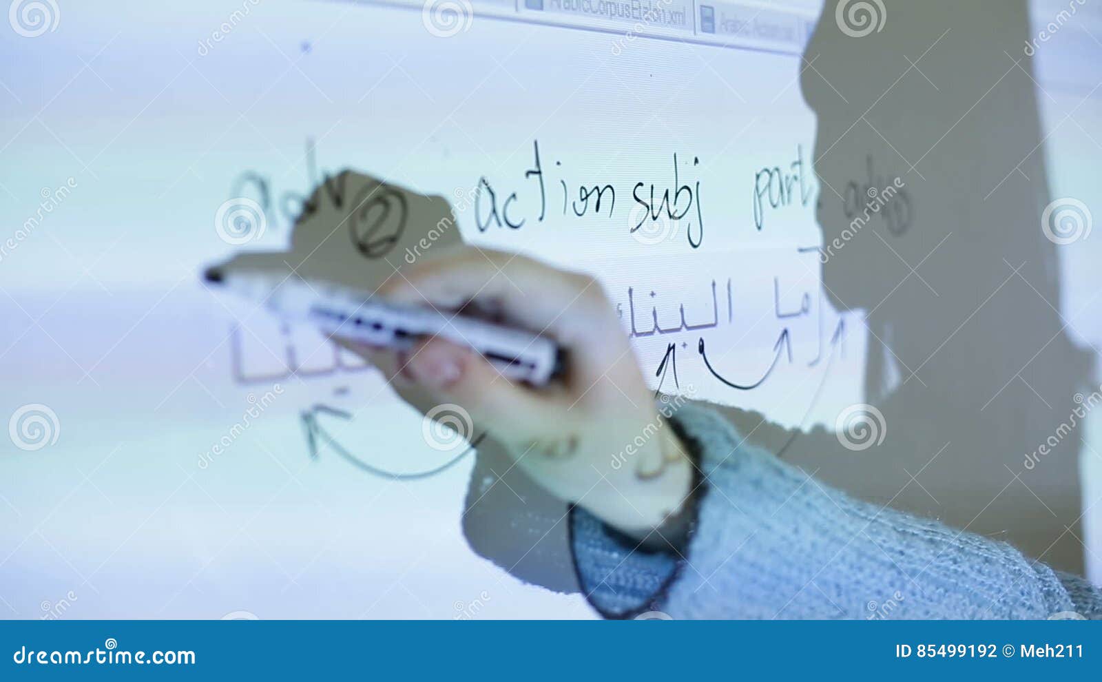 Studying of Arabic Language in the Classroom Stock Footage - Video of ...