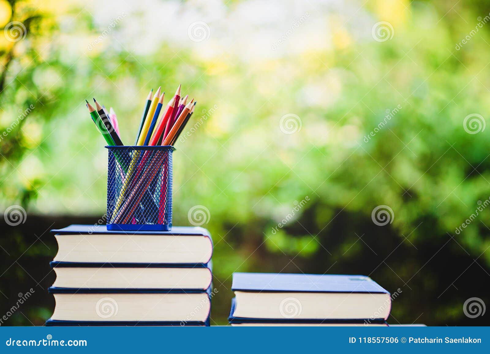 Studying Books and Learning Materials. Stock Photo - Image of learn ...