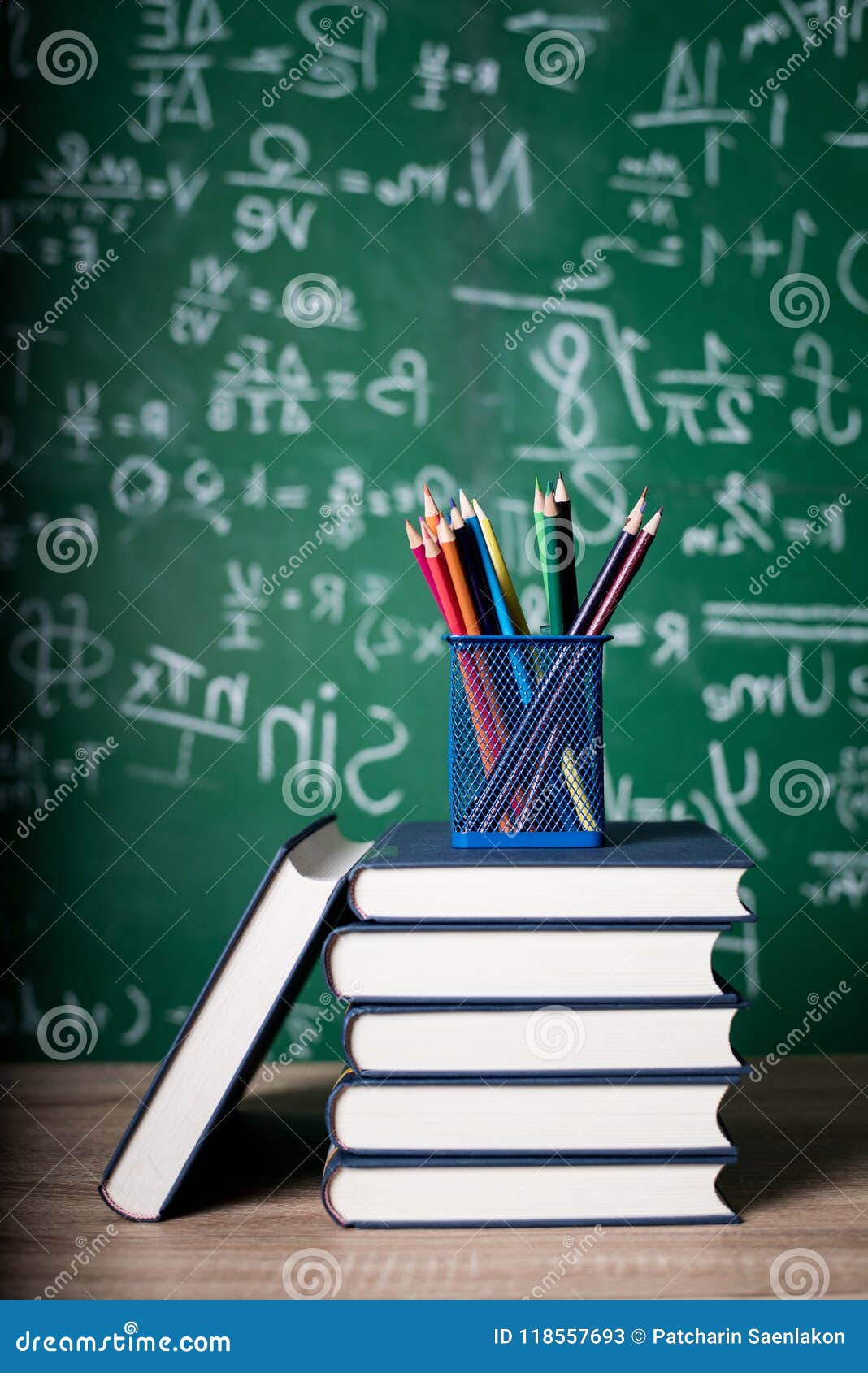 Studying Books And Learning Materials. Stock Image - Image of class ...