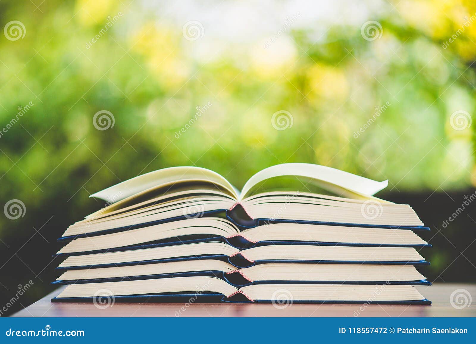 Studying Books and Learning Materials. Stock Photo - Image of learning ...