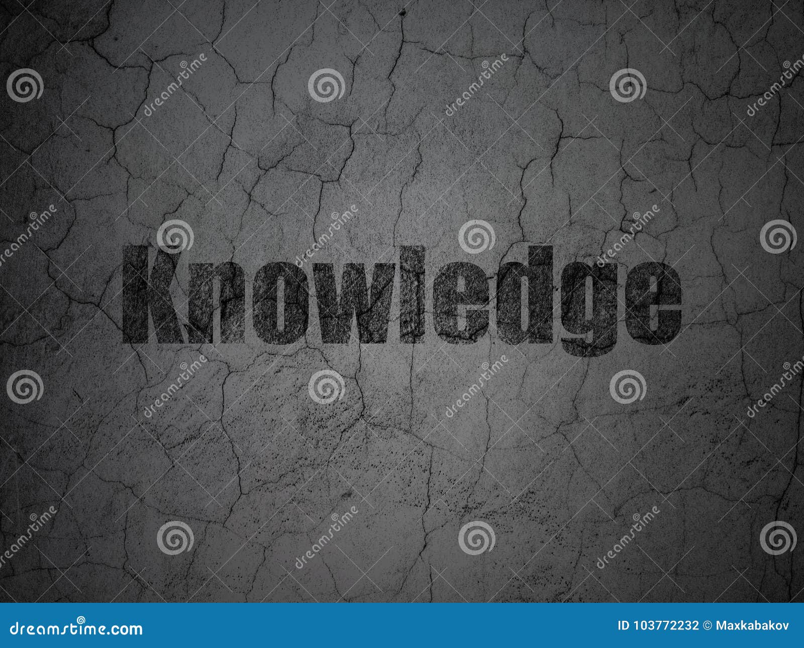 Studying Concept: Knowledge on Grunge Wall Background Stock ...