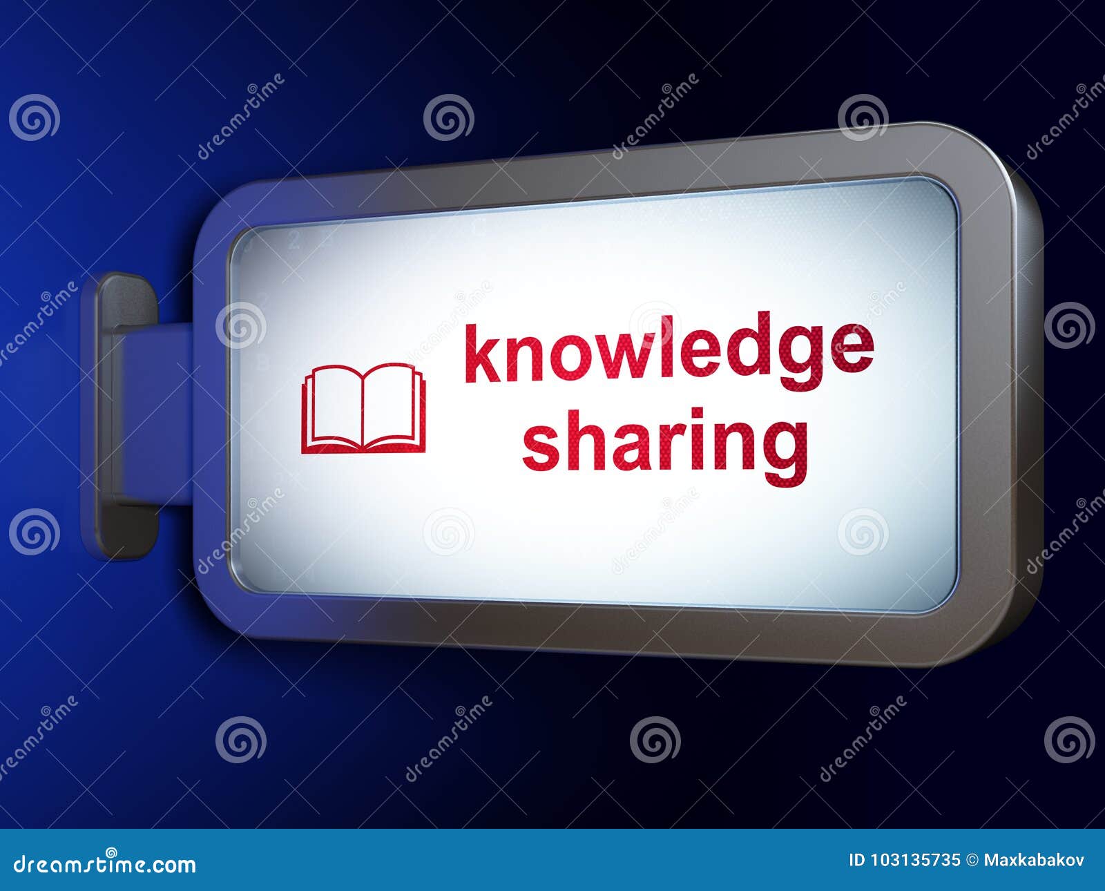 Studying Concept: Knowledge Sharing And Book On Billboard Background ...