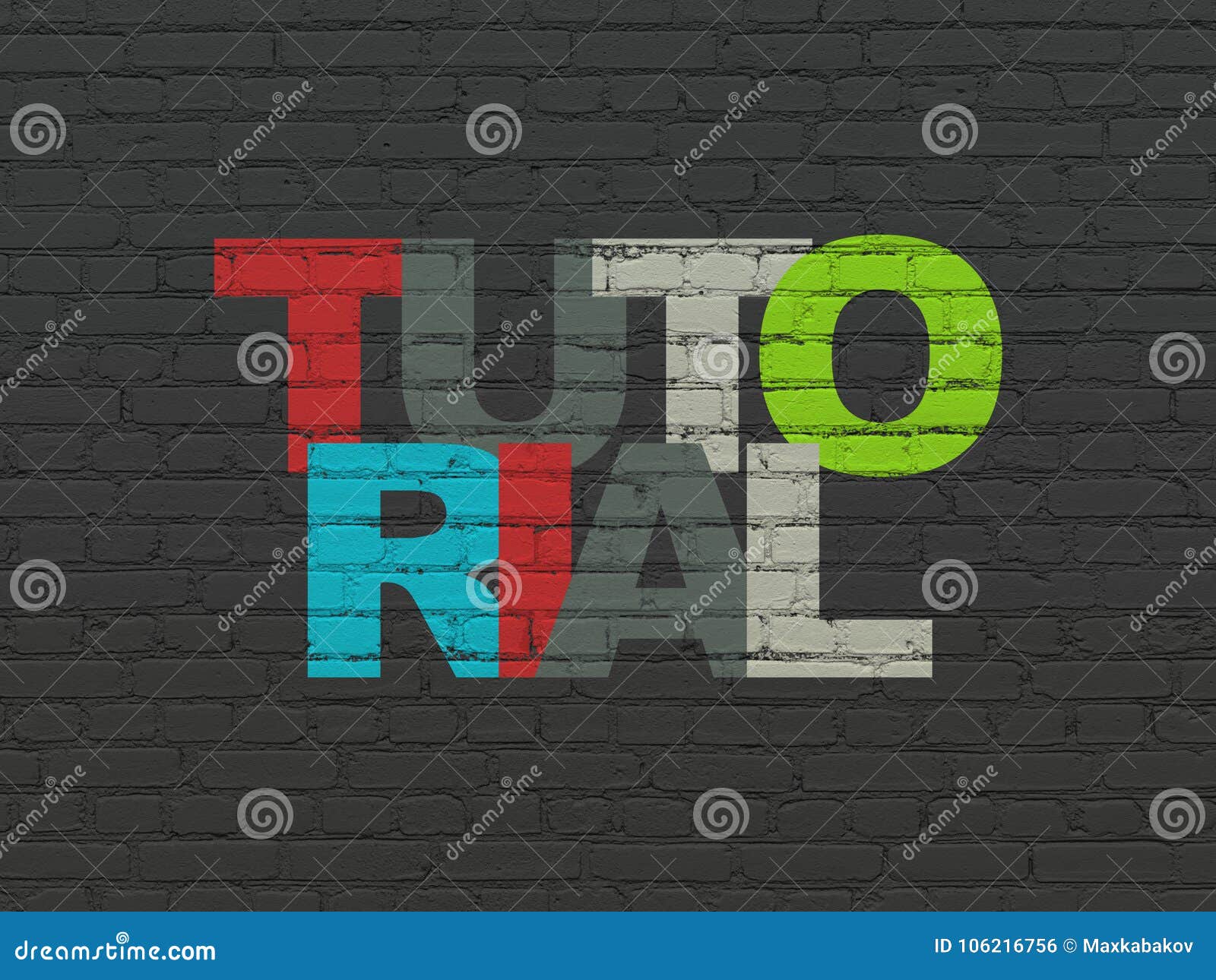 Studying Concept: Tutorial On Wall Background Stock Illustration ...