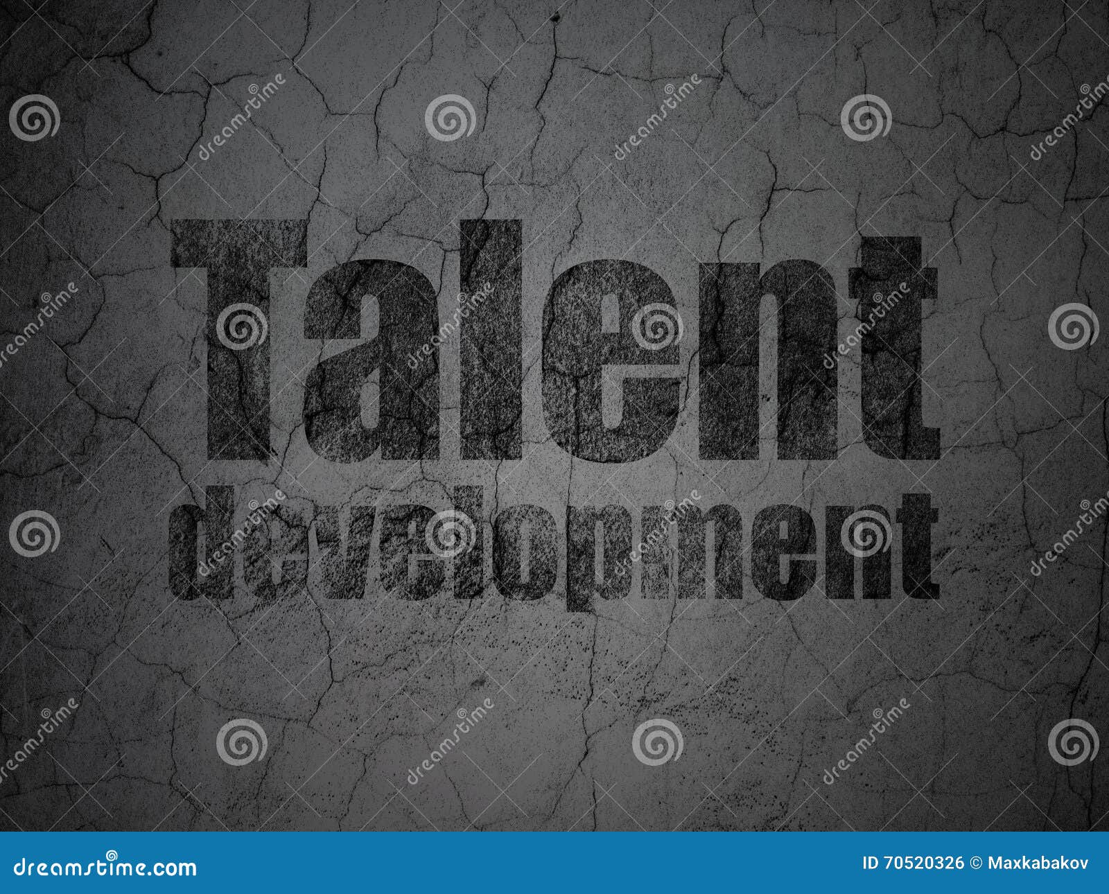 Studying Concept: Talent Development on Grunge Wall Background Stock ...
