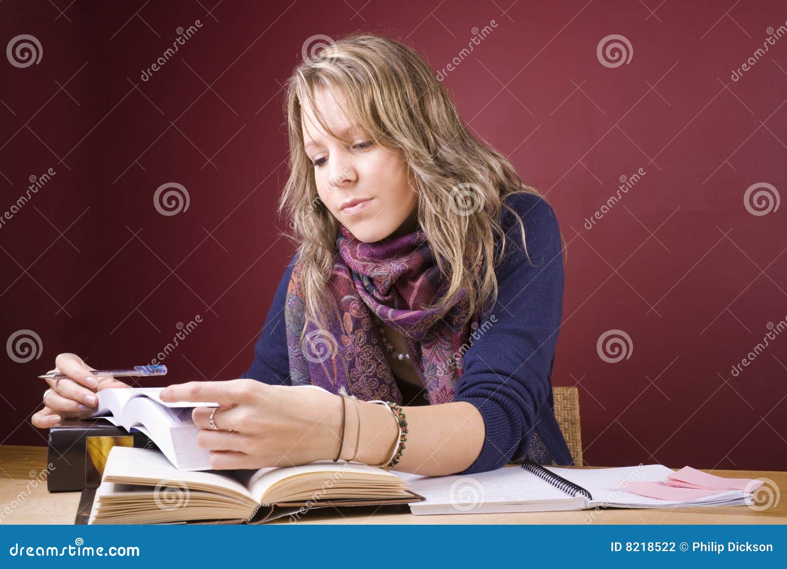 Studying Hard stock photo. Image of beauty, girl, coursework - 8218522