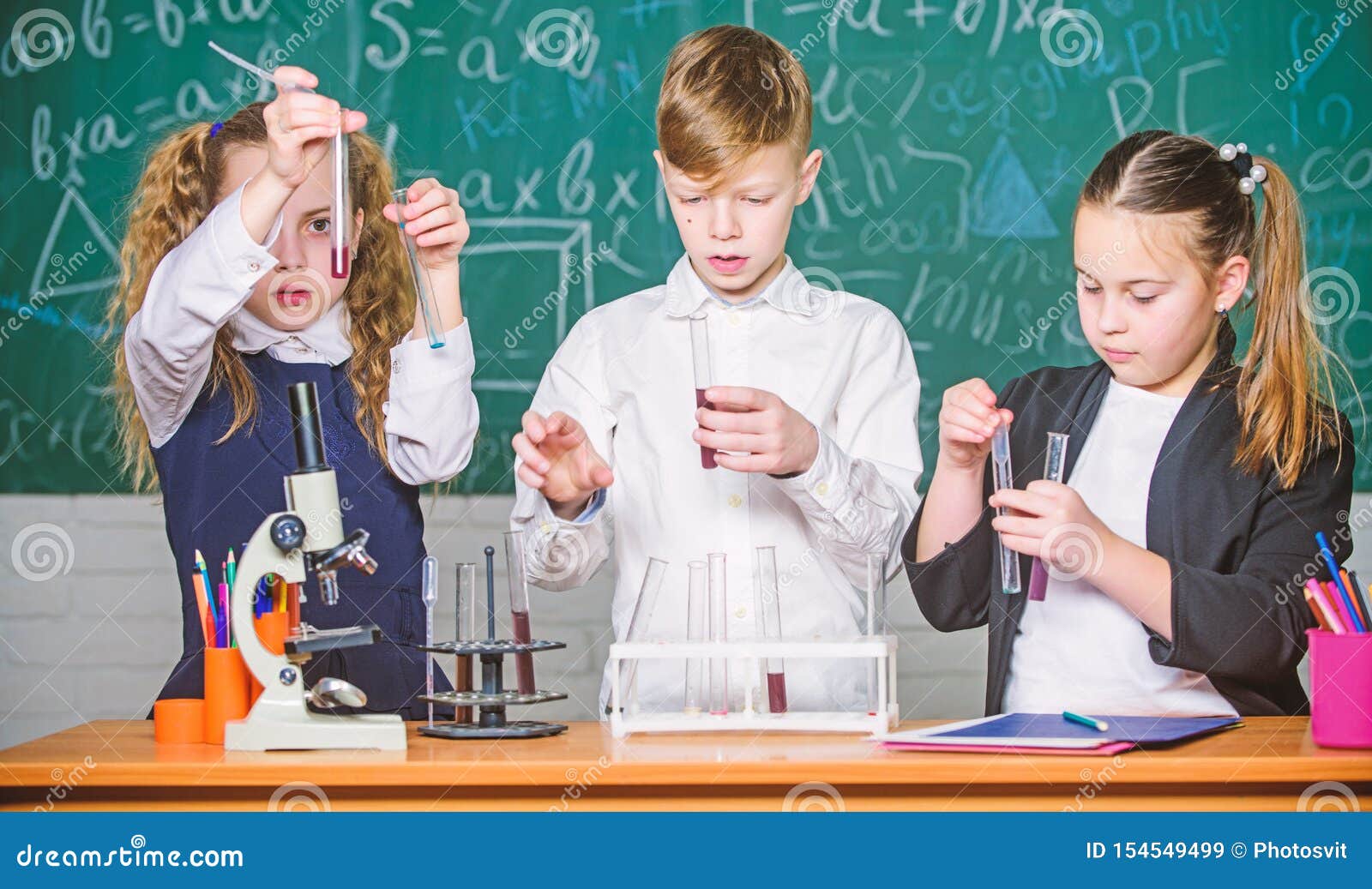 Studying Hard. Lab Microscope. Childrens Day. Chemistry Microscope ...