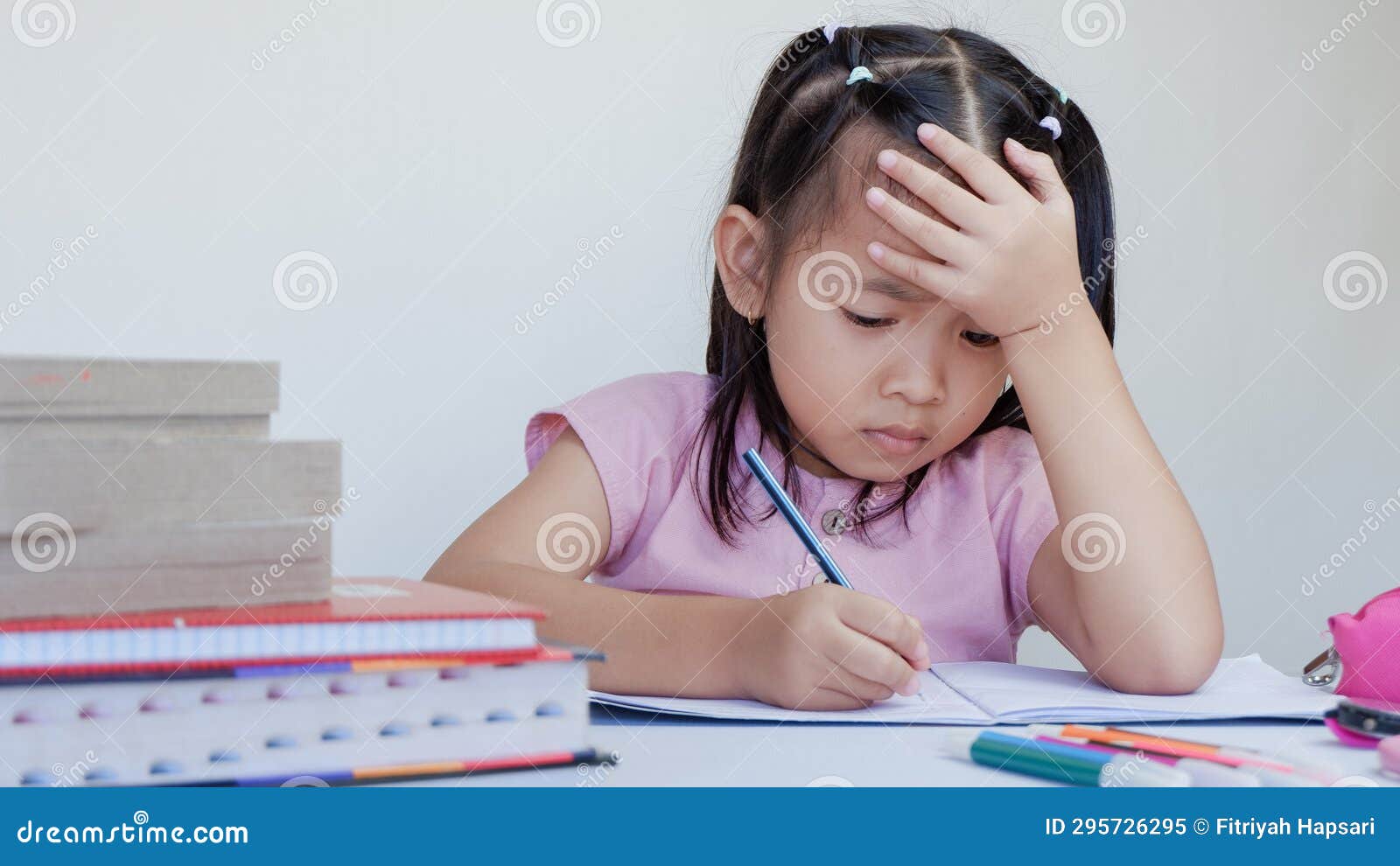 Studying so hard stock image. Image of asian, concept - 295726295