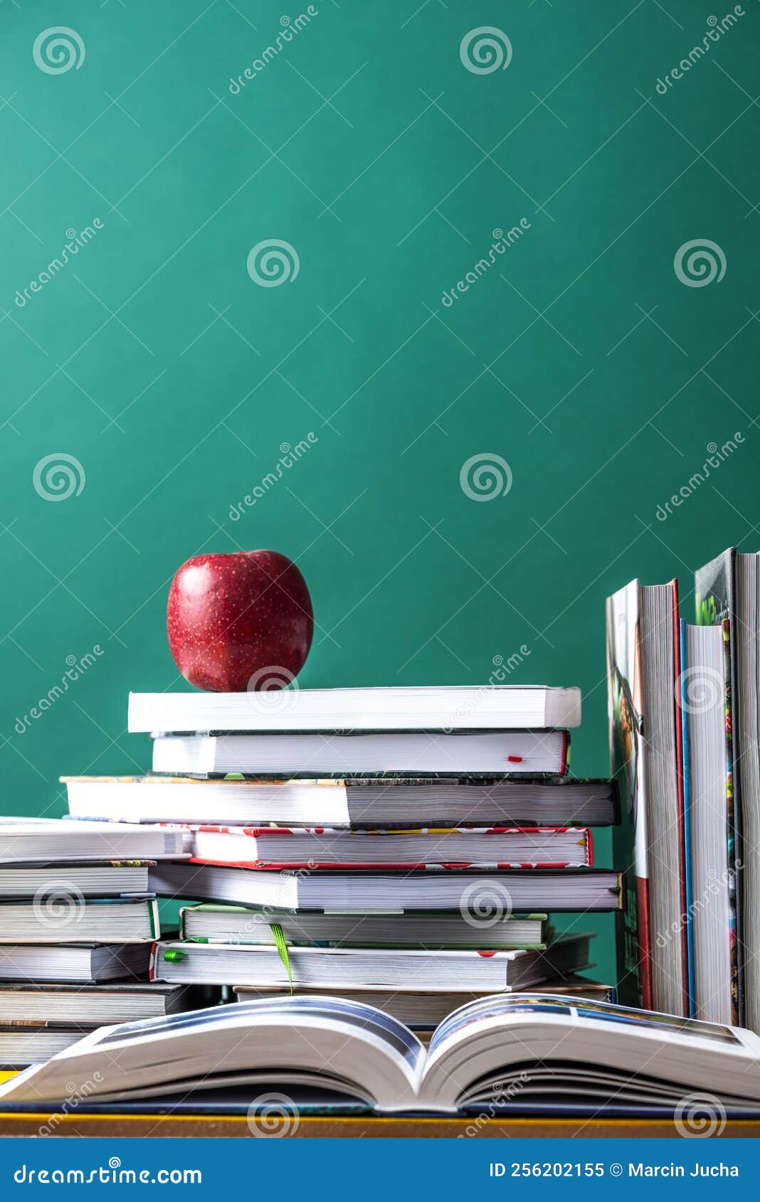 Studying from Home, Learning and Reading Books Background Stock Image ...