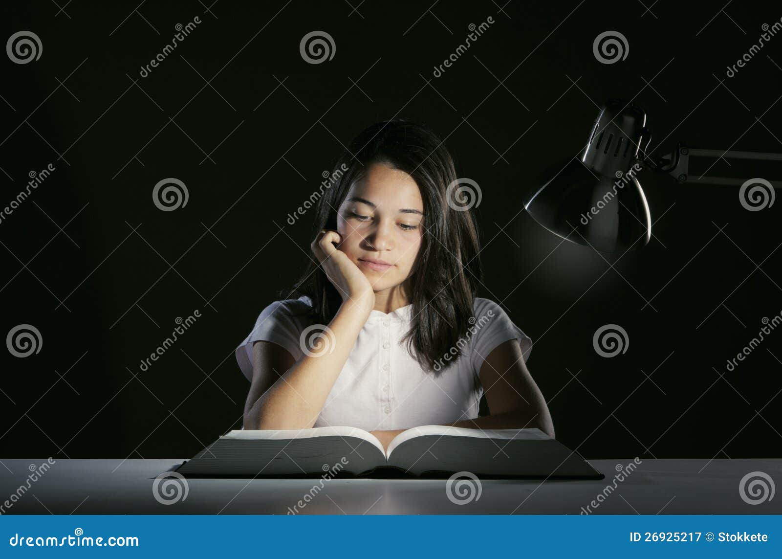 Studying late stock image. Image of sitting, young, night - 26925217