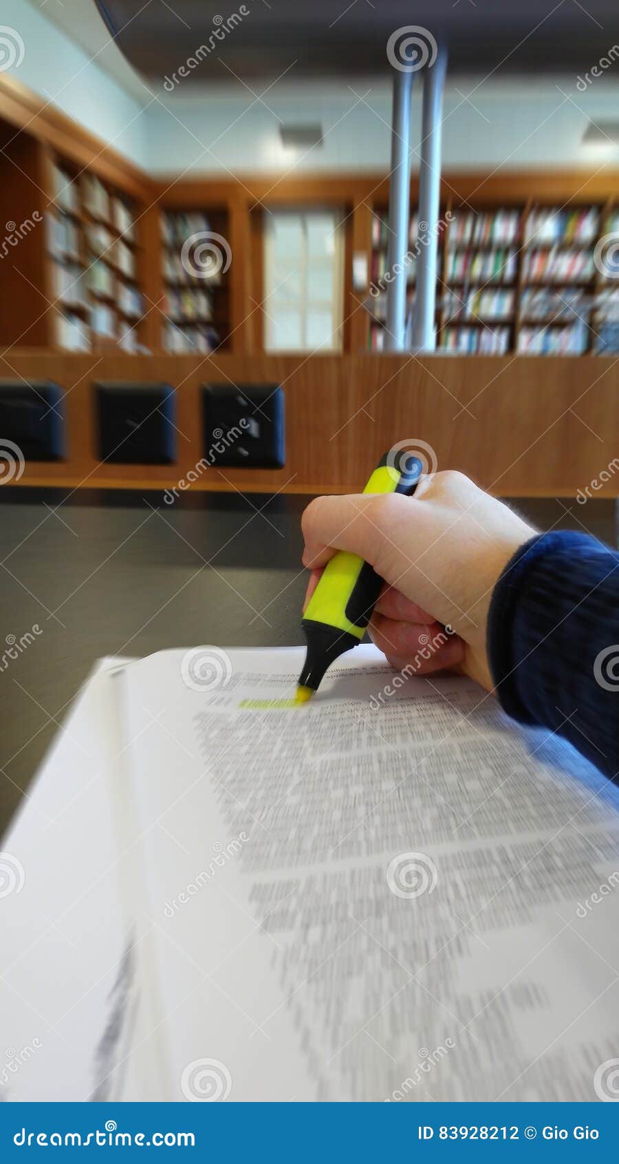 Studying in a Library for Difficult Exam Stock Photo - Image of teacher ...