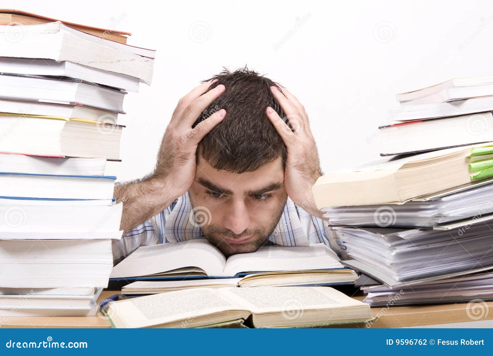 Studying man stock photo. Image of school, reading, learning - 9596762
