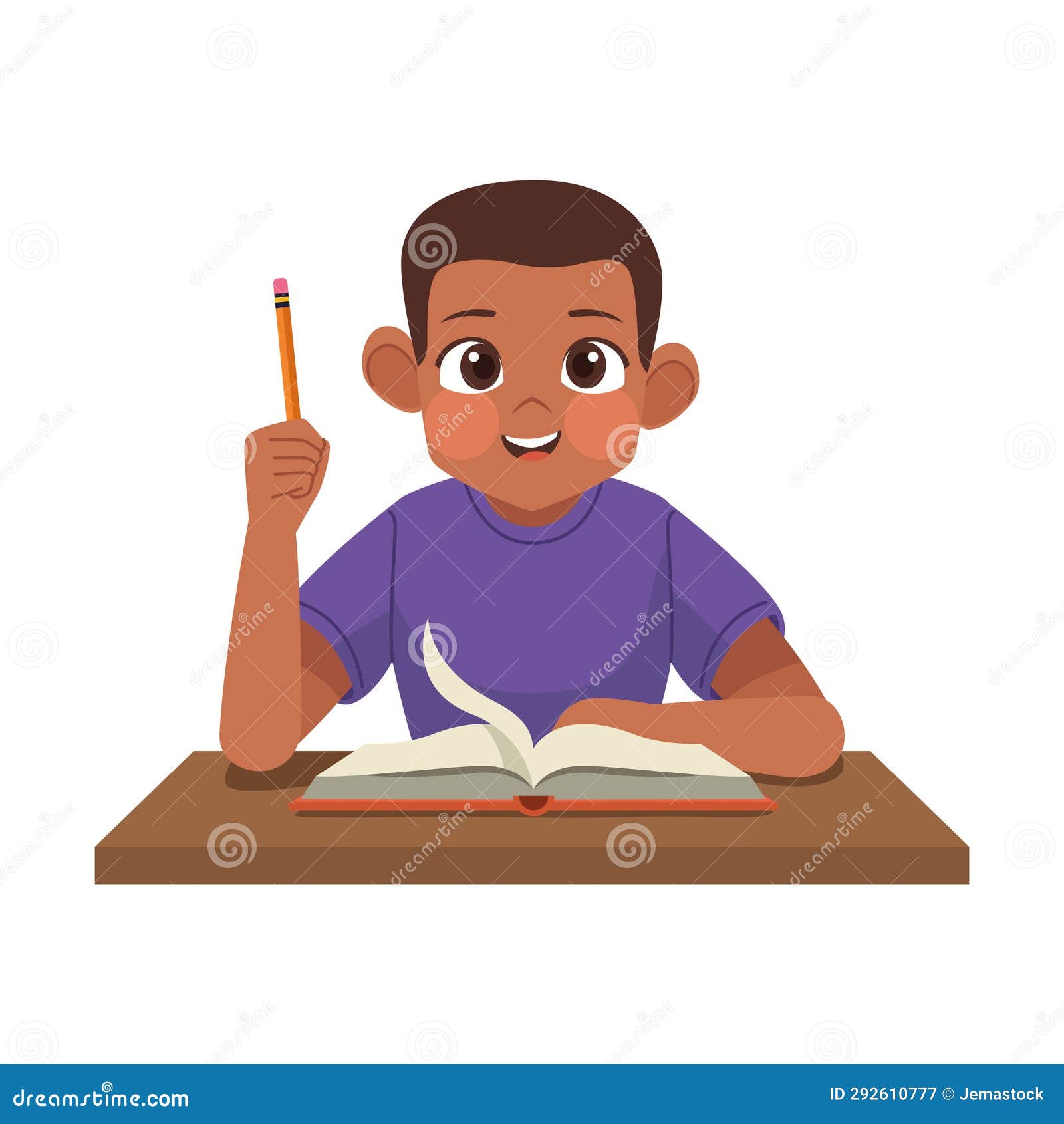 Studying man knowledge stock illustration. Illustration of notebook ...