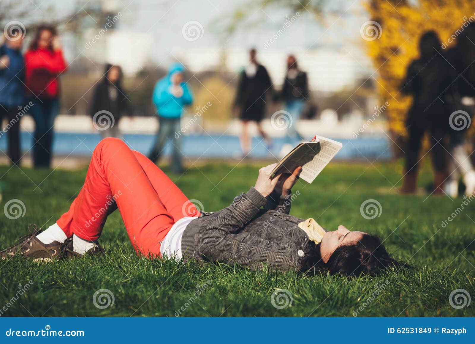 Studying and relaxing stock image. Image of education - 62531849