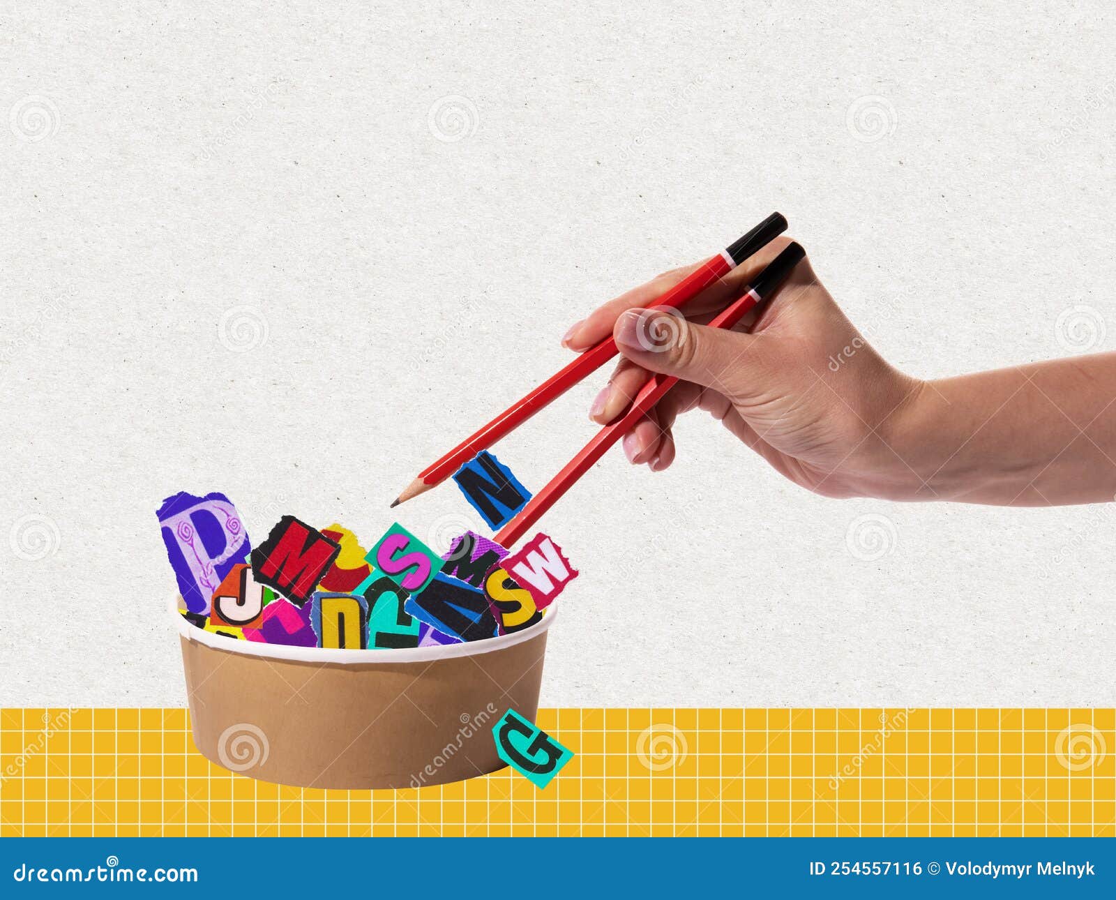 Studying, Self-development. Hands Aesthetic on Light Background ...