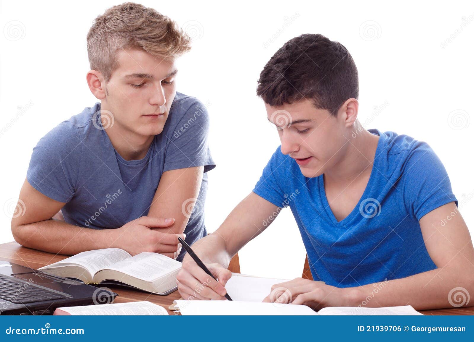 Studying together stock photo. Image of education, christian - 21939706