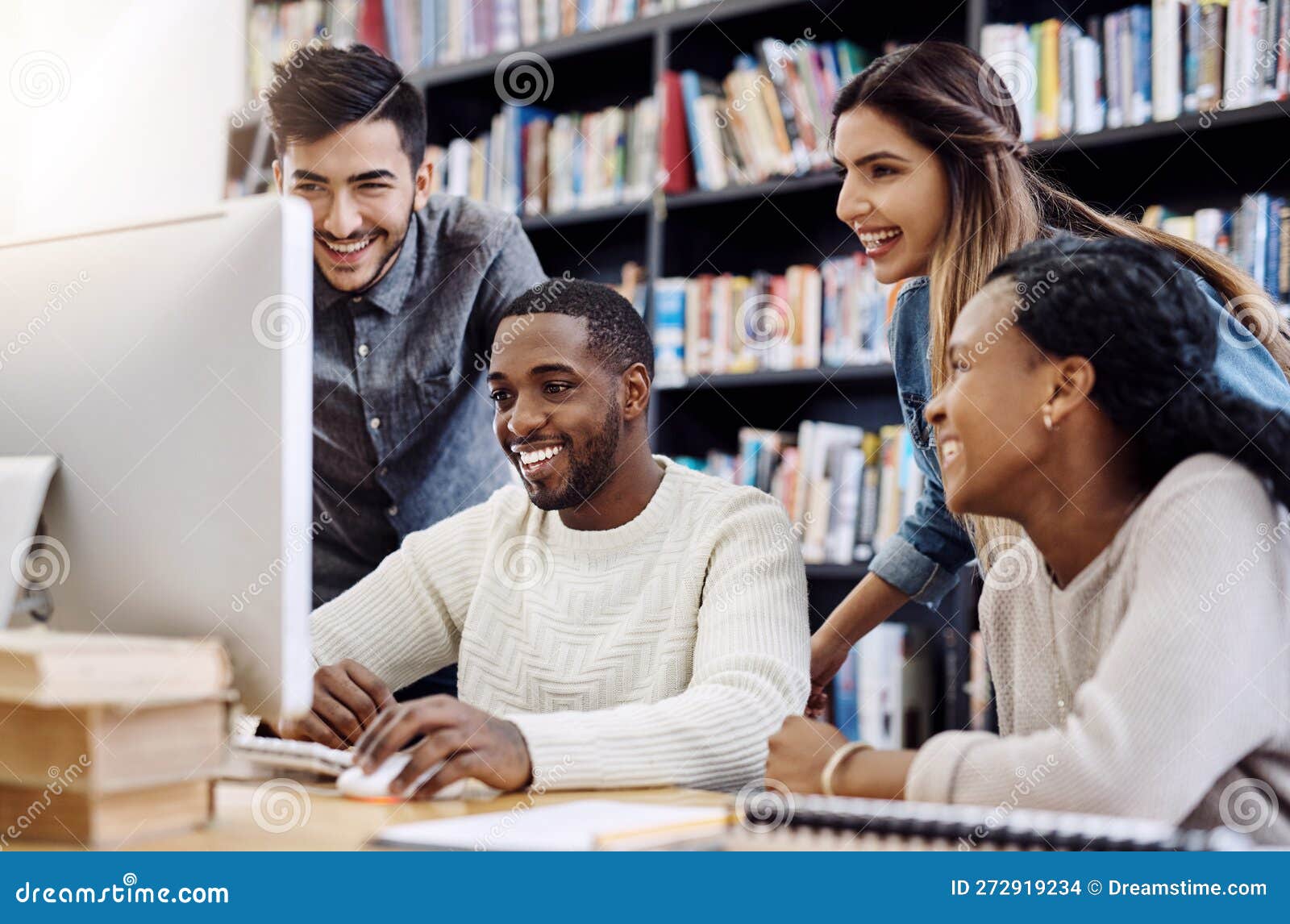 Studying Together always Helps Us during Exams. a Group of Young ...