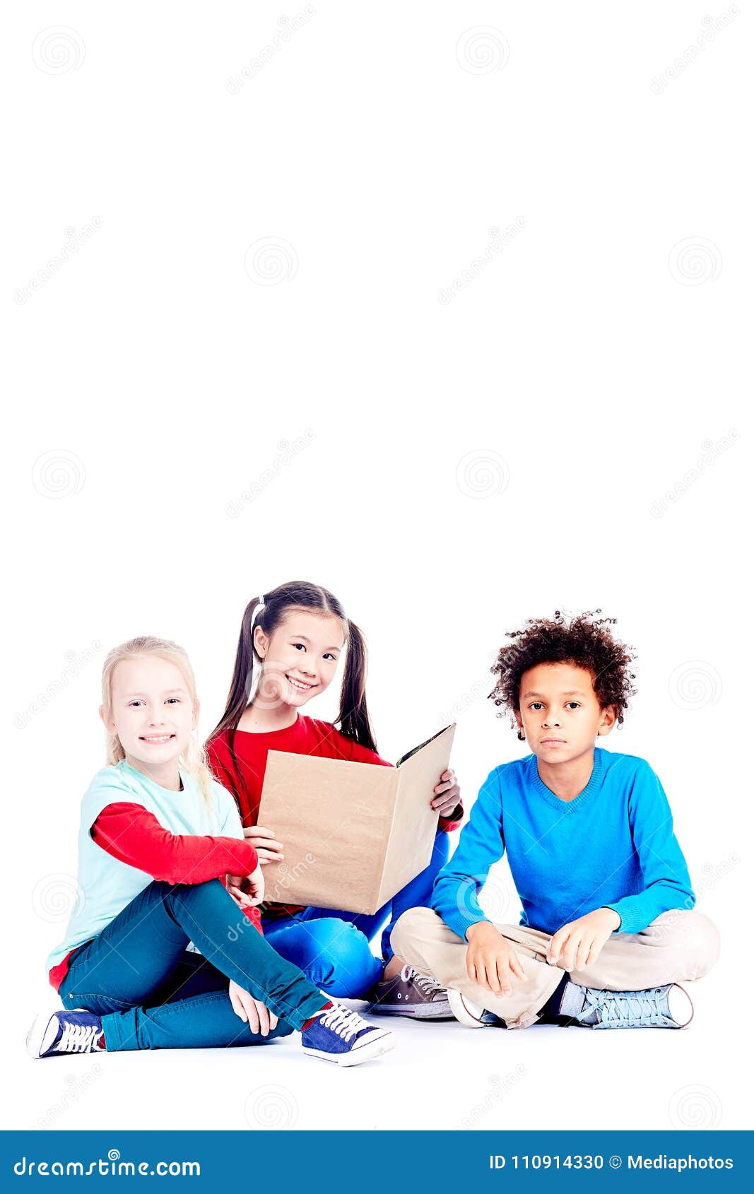 Studying together stock photo. Image of team, three - 110914330