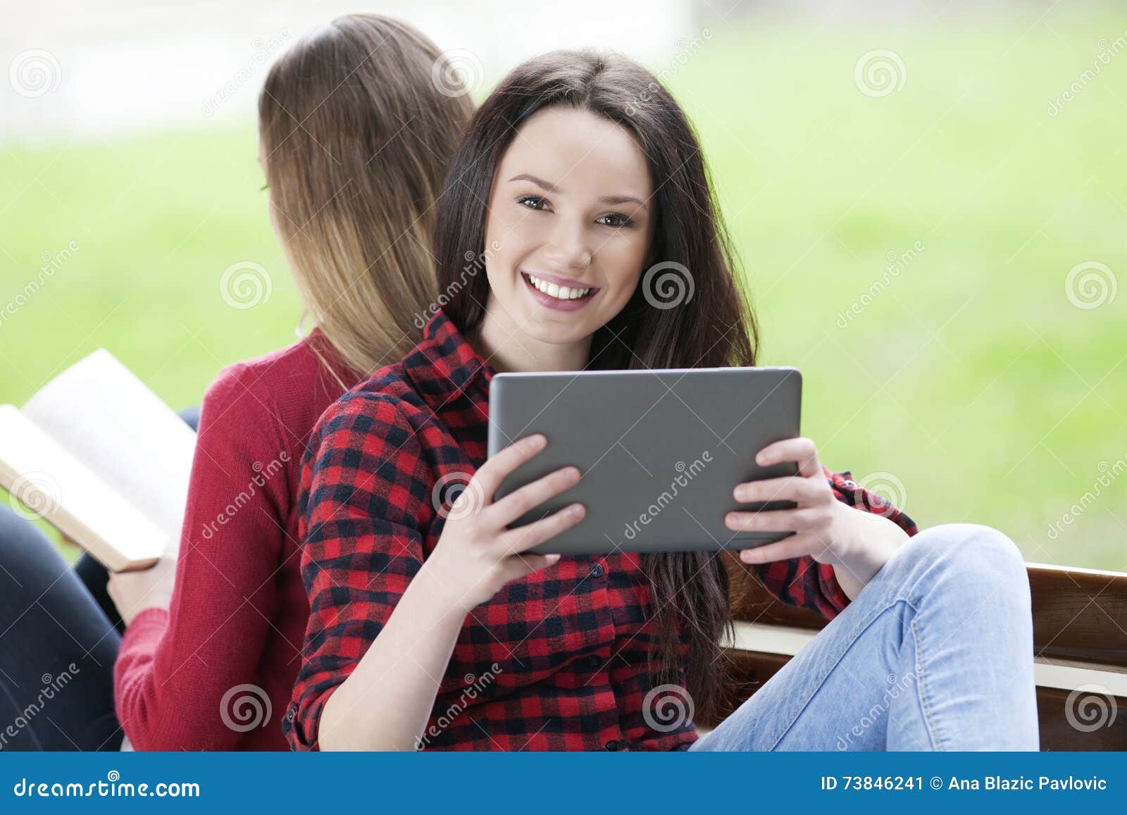 Studying together stock image. Image of happy, casual - 73846241