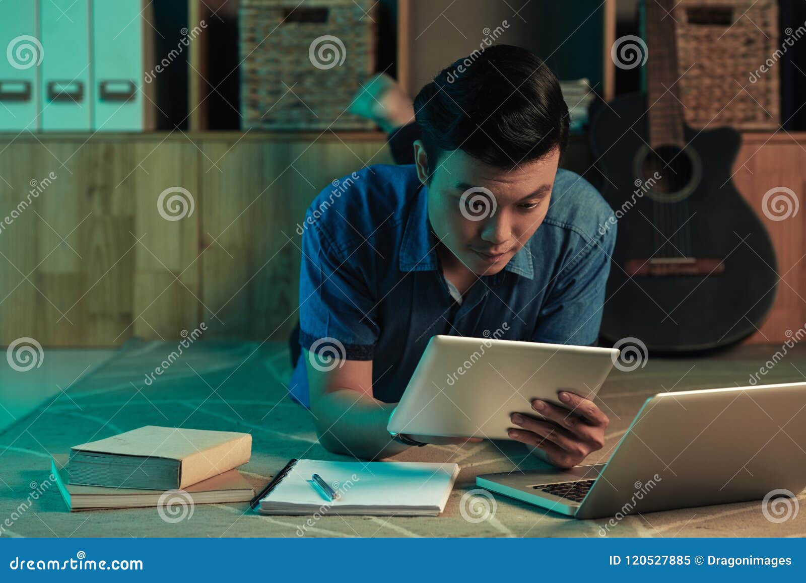 Studying for Tomorrow Class Stock Image - Image of asian, screen: 120527885