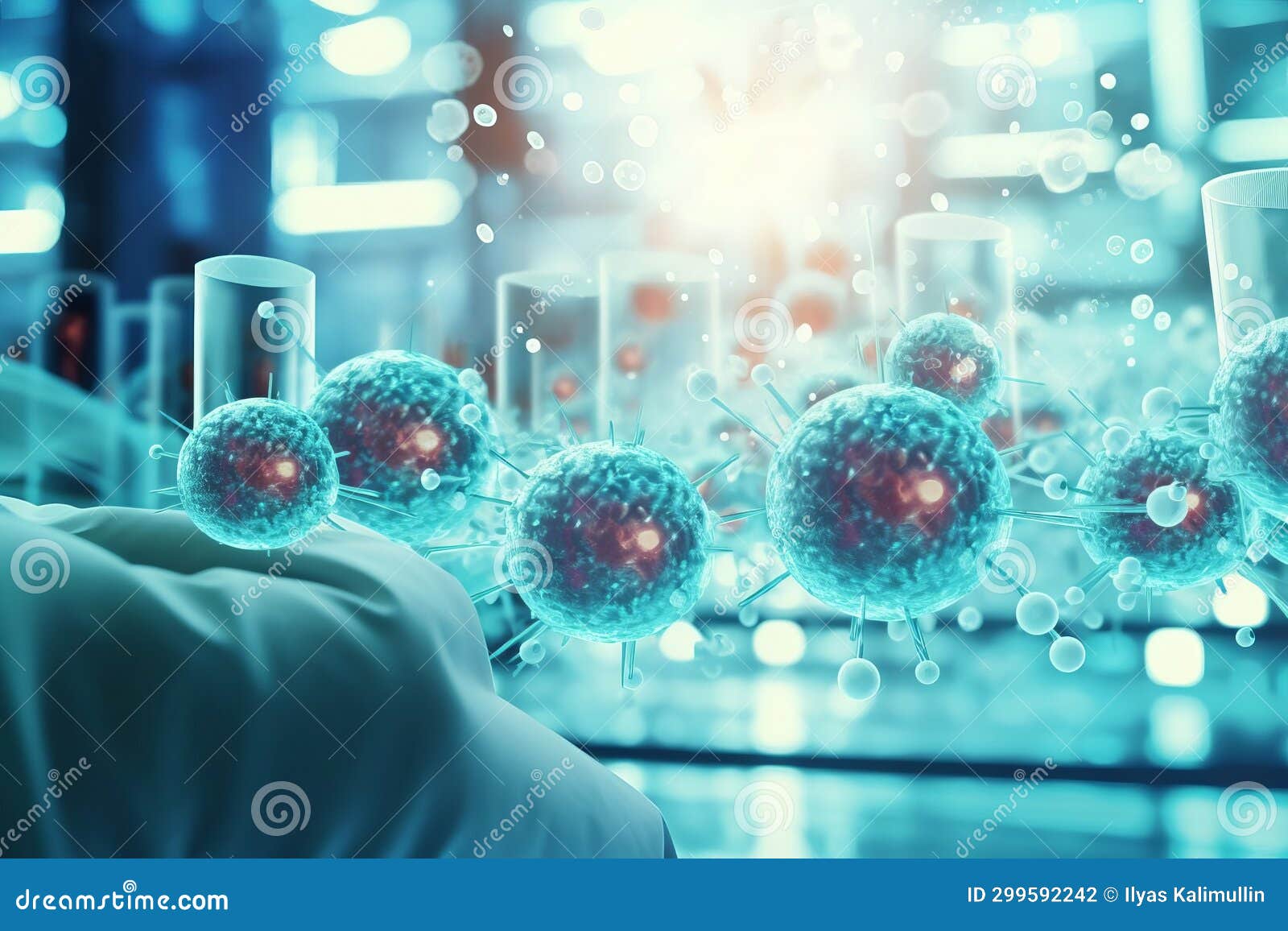 Studying the Virus in a Lab Concept Stock Photo - Image of pandemic ...
