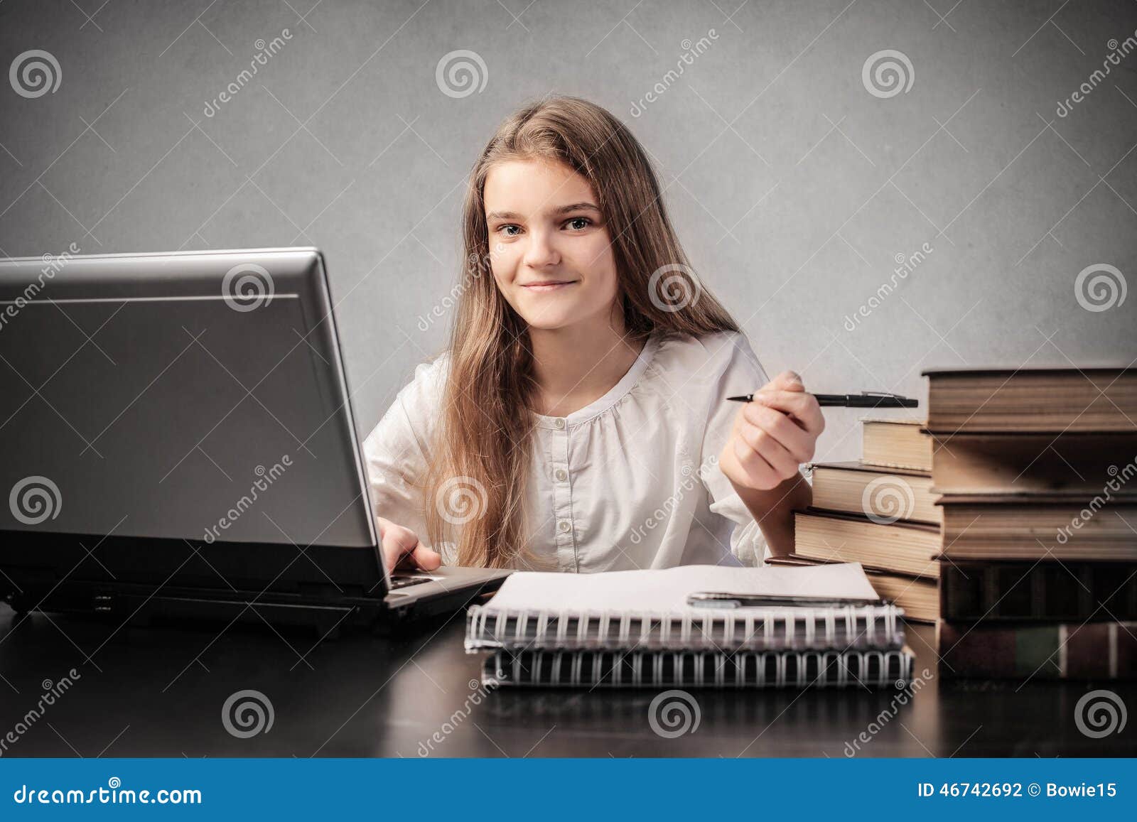 Studying stock photo. Image of youth, laptop, watch, student - 46742692