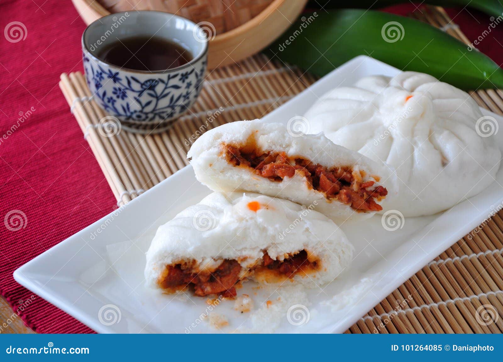 Above Of Siopao Chinese Pork Bun Royalty-Free Stock Photo ...