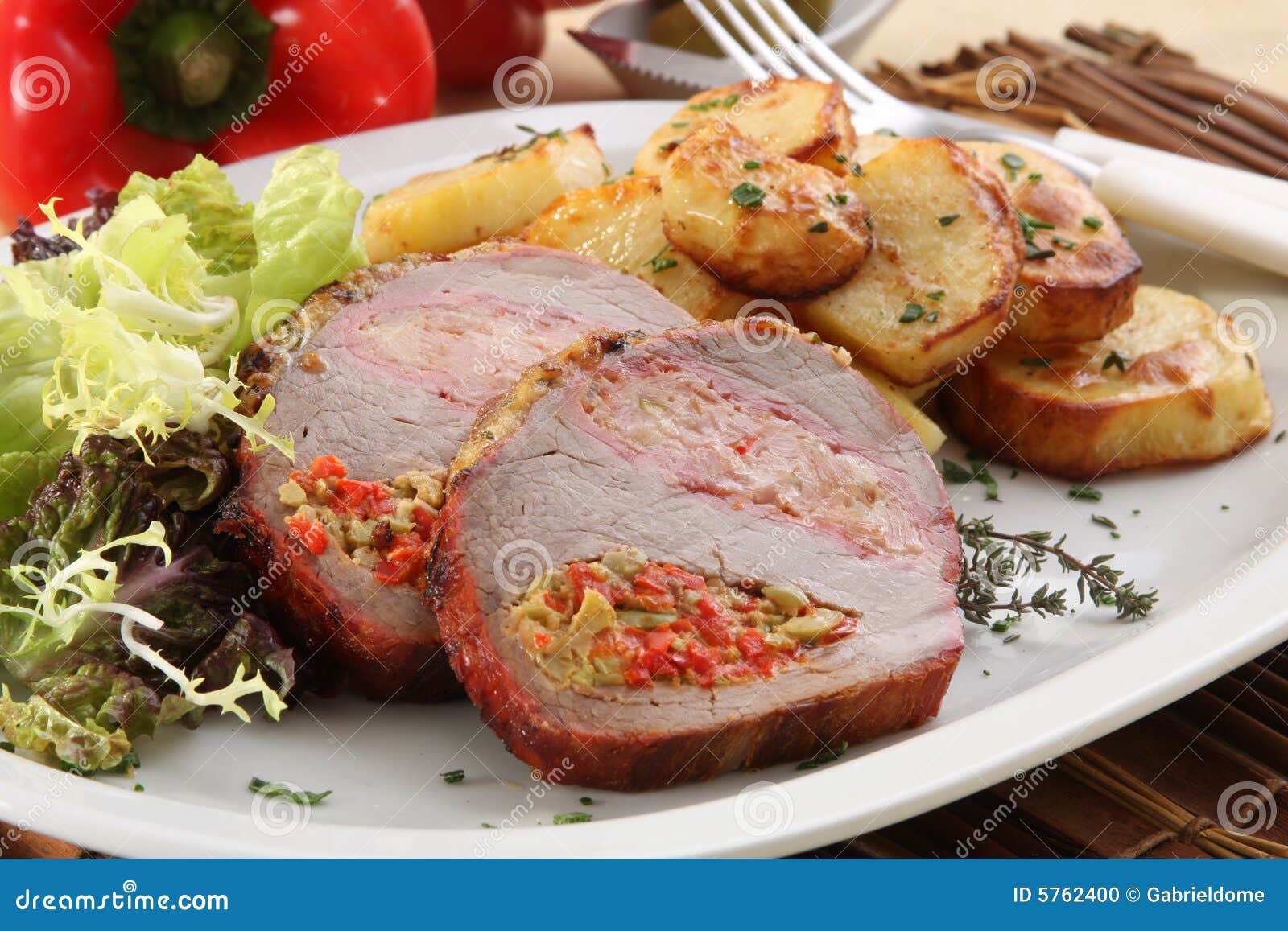 Stuffed beef stock photo. Image of beef, buffet, lunch - 5762400