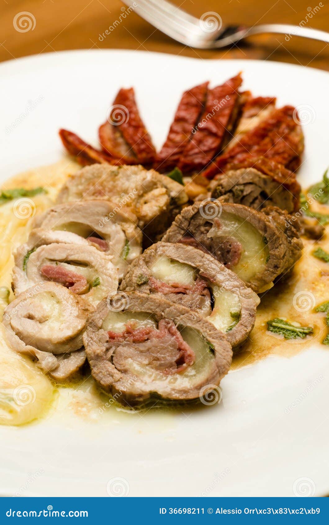Stuffed Beef Rolls stock image. Image of cooked, dinner - 36698211