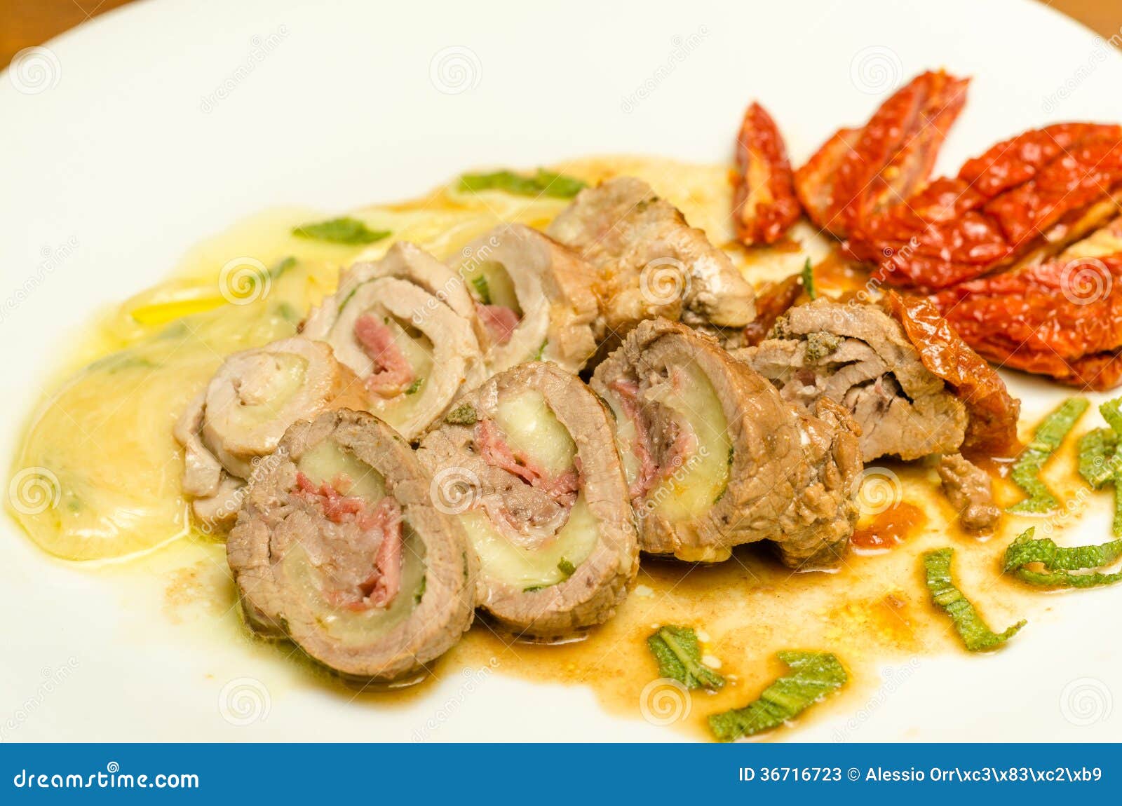Stuffed Beef Rolls stock image. Image of dinner, food - 36716723
