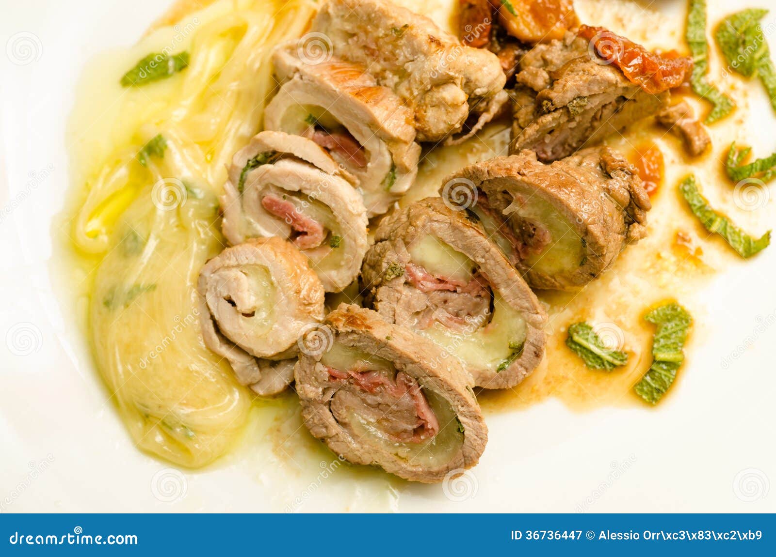 Stuffed Beef Rolls stock image. Image of stuffed, dinner - 36736447